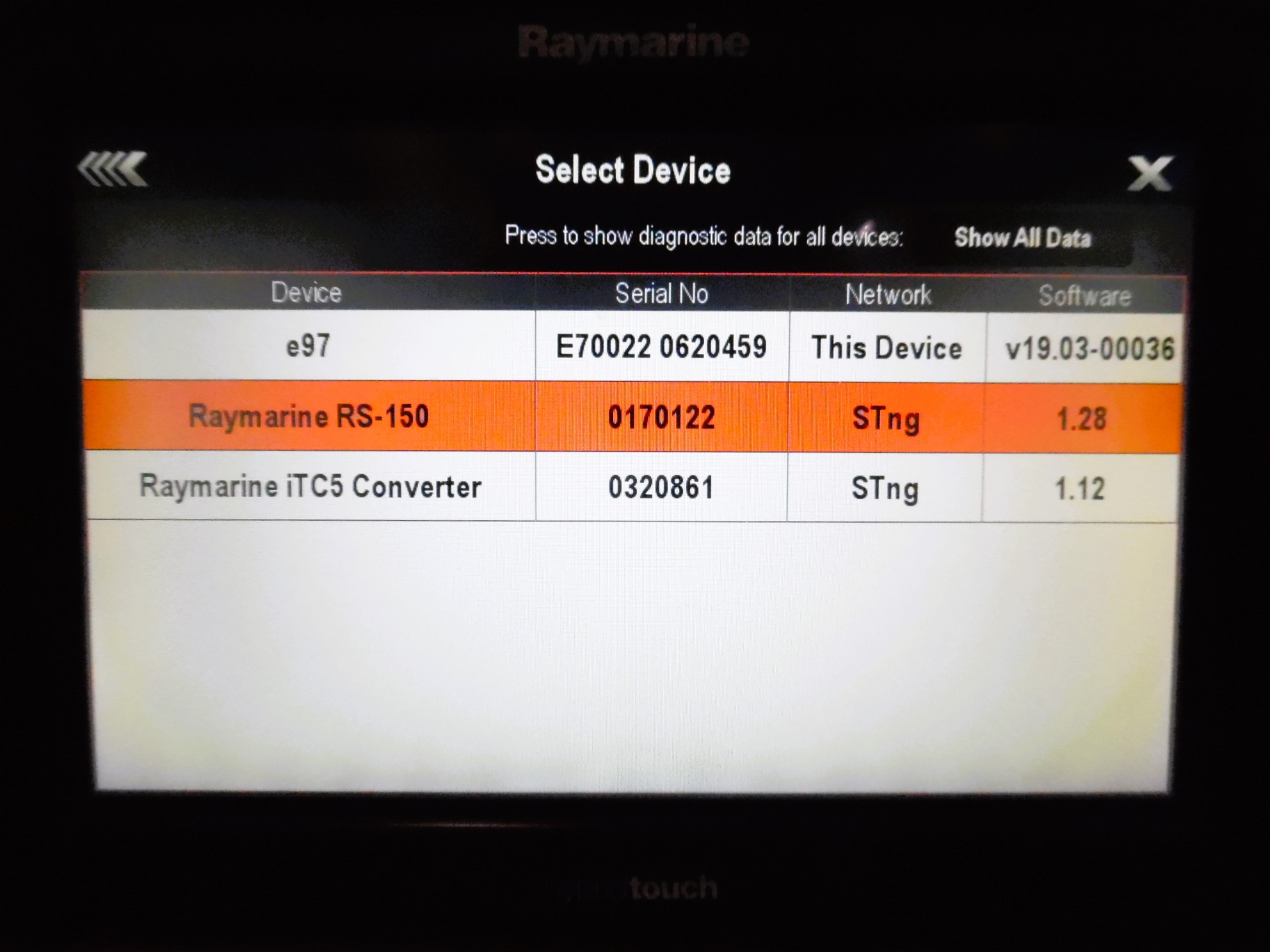 Raymarine Raystar150 GPS Receiver Antenna - E70310 - Tested - Great ...