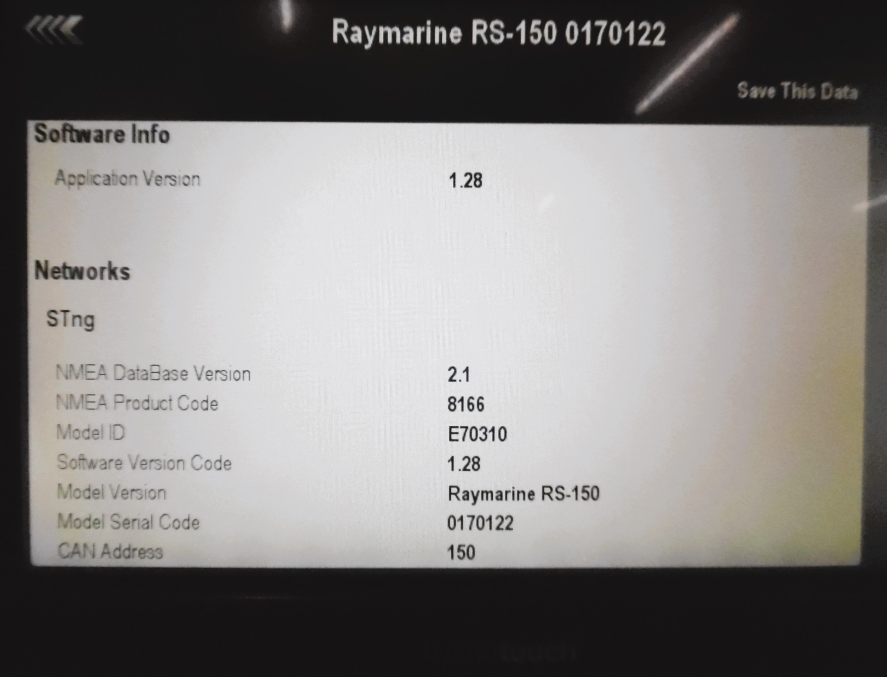 Raymarine Raystar150 GPS Receiver Antenna - E70310 - Tested - Great ...