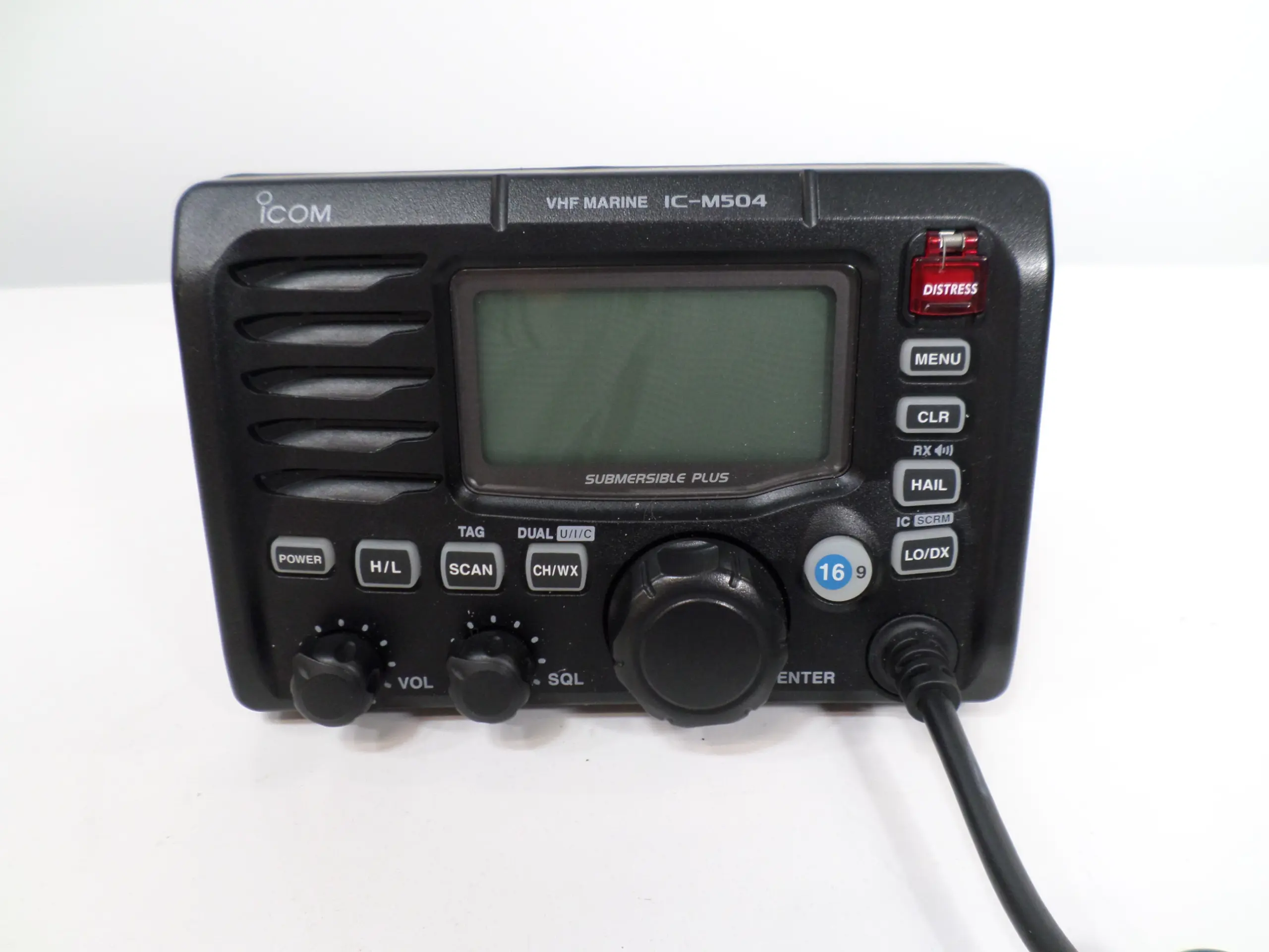 ICOM IC-M504 Marine DSC VHF Radio with Attached Mic - Good Condition ...