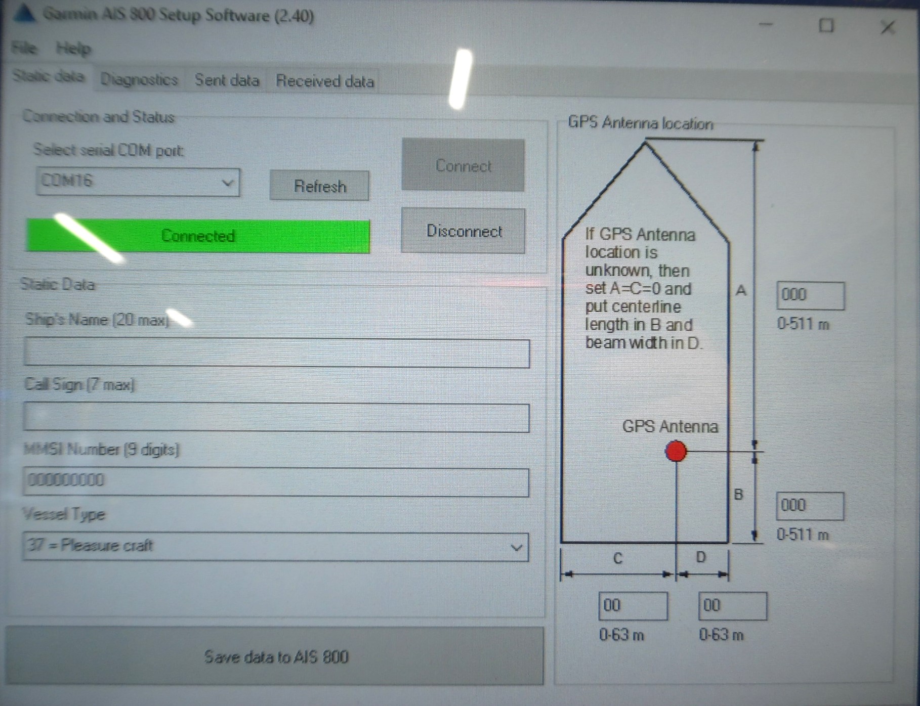 Garmin AIS 800 Blackbox Transceiver - TESTED GOOD - W/ Cables - 010 ...