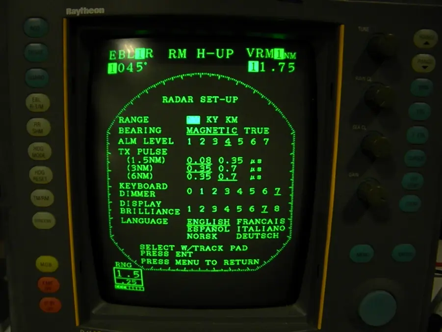 Raytheon R40XX Raster Scan Radar System w/M92539 24" Radome & Cables ...