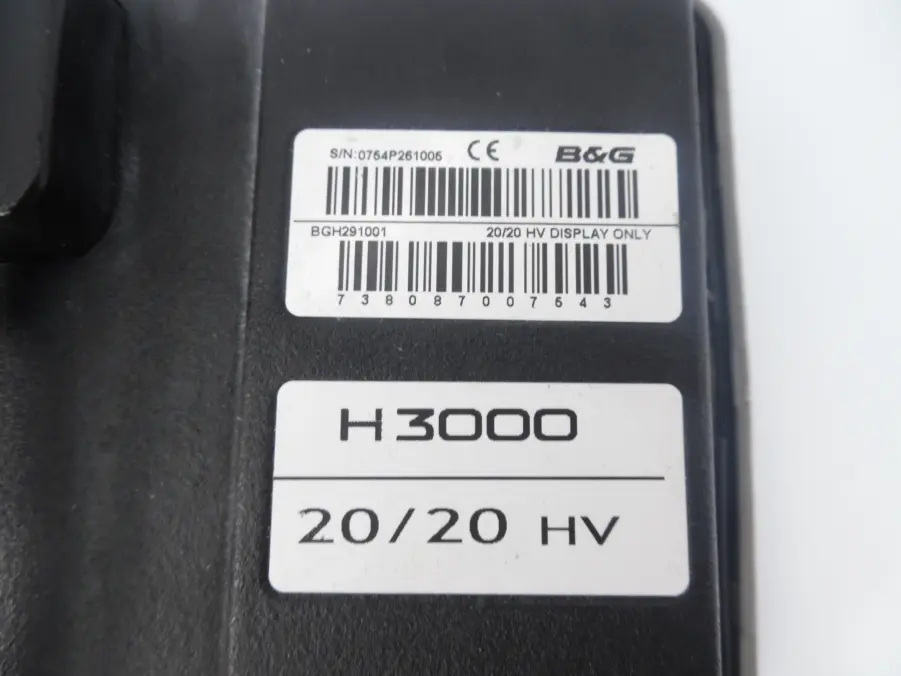 B&G H3000 20/20 CD Red Repeater Display Tested - Max Marine Electronics