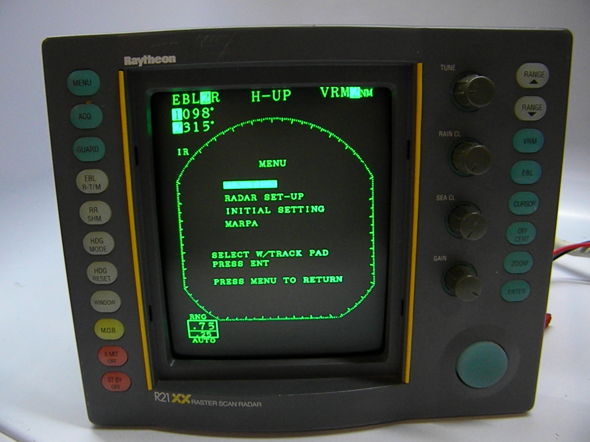 Raytheon R20XX Raster Scan Radar System w/ M92539 24" Radome & Cables ...