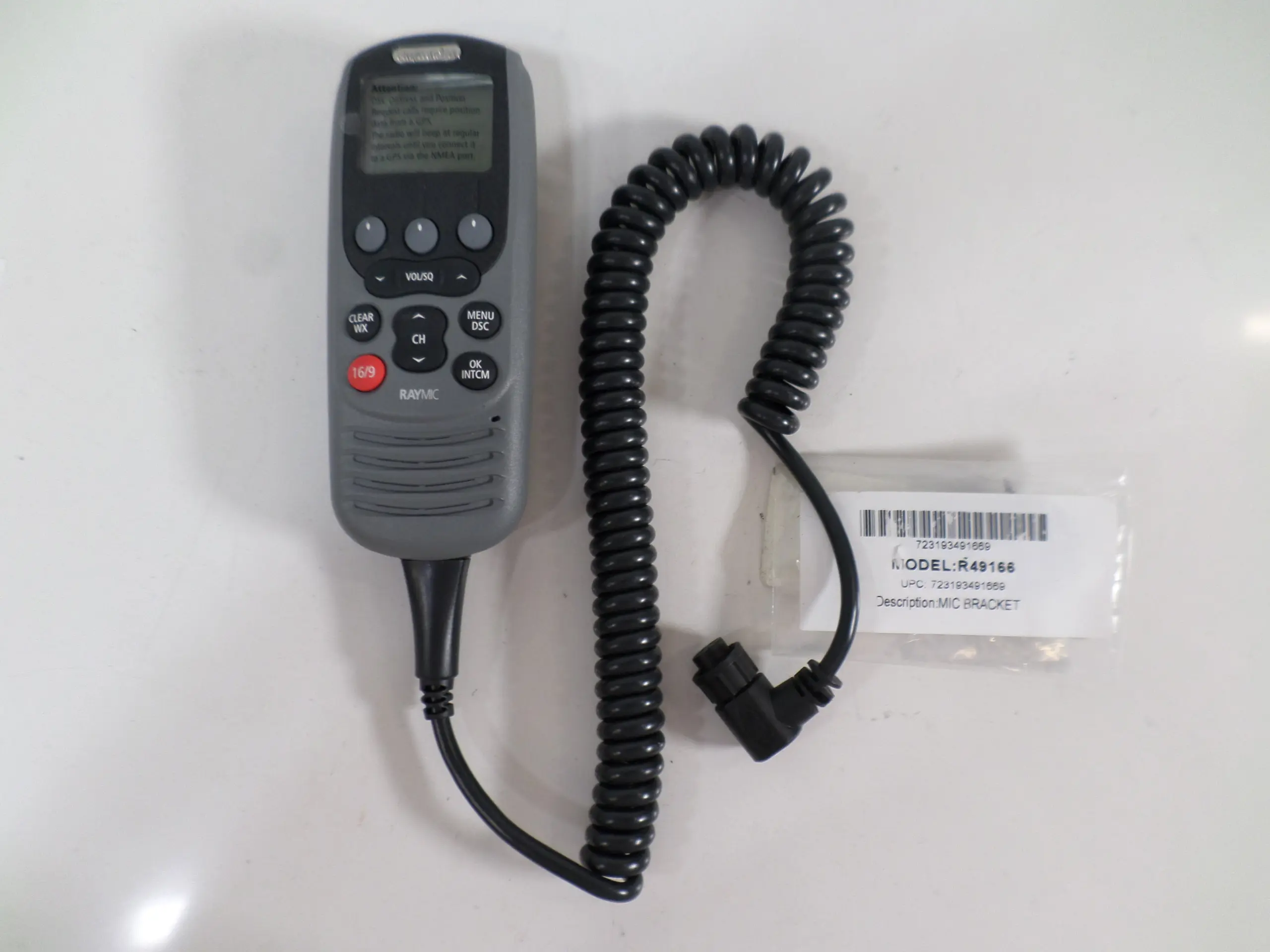 Raymarine RayMic *A46051* Handset for RAY218 and RAY55 VHF Radios - Max ...