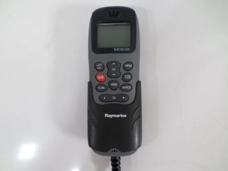 Raymarine RAY240 VHF Radio Unit Handset Model No. E45009 with Cradle ...
