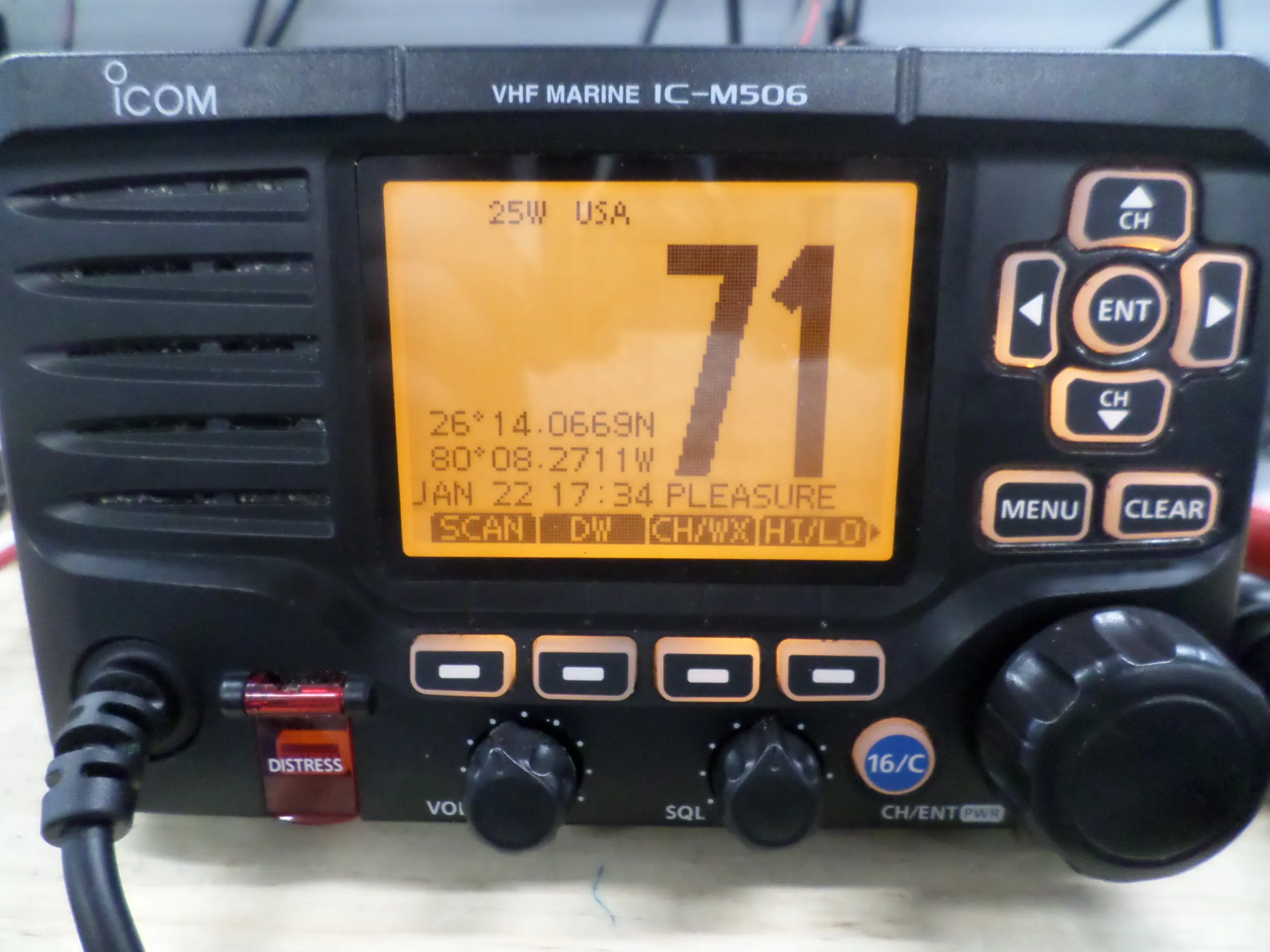 Icom IC-M506 Submersible Marine DSC VHF Radio w/ HM-205 Mic - Fully ...