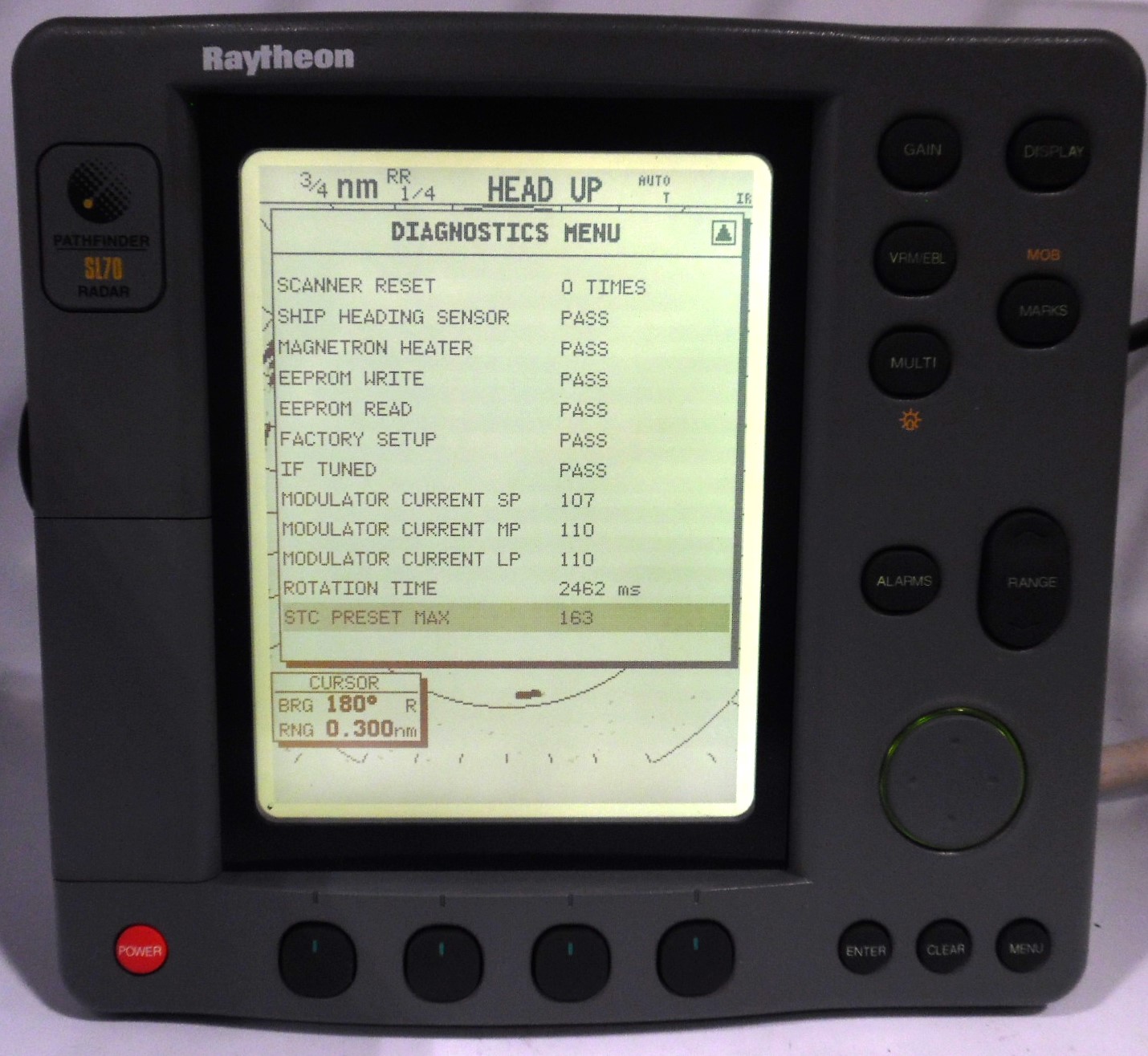 Raytheon *NEW OLD STOCK* 2kW 18" Pathfinder Radome w/ SL70 7" Mono ...