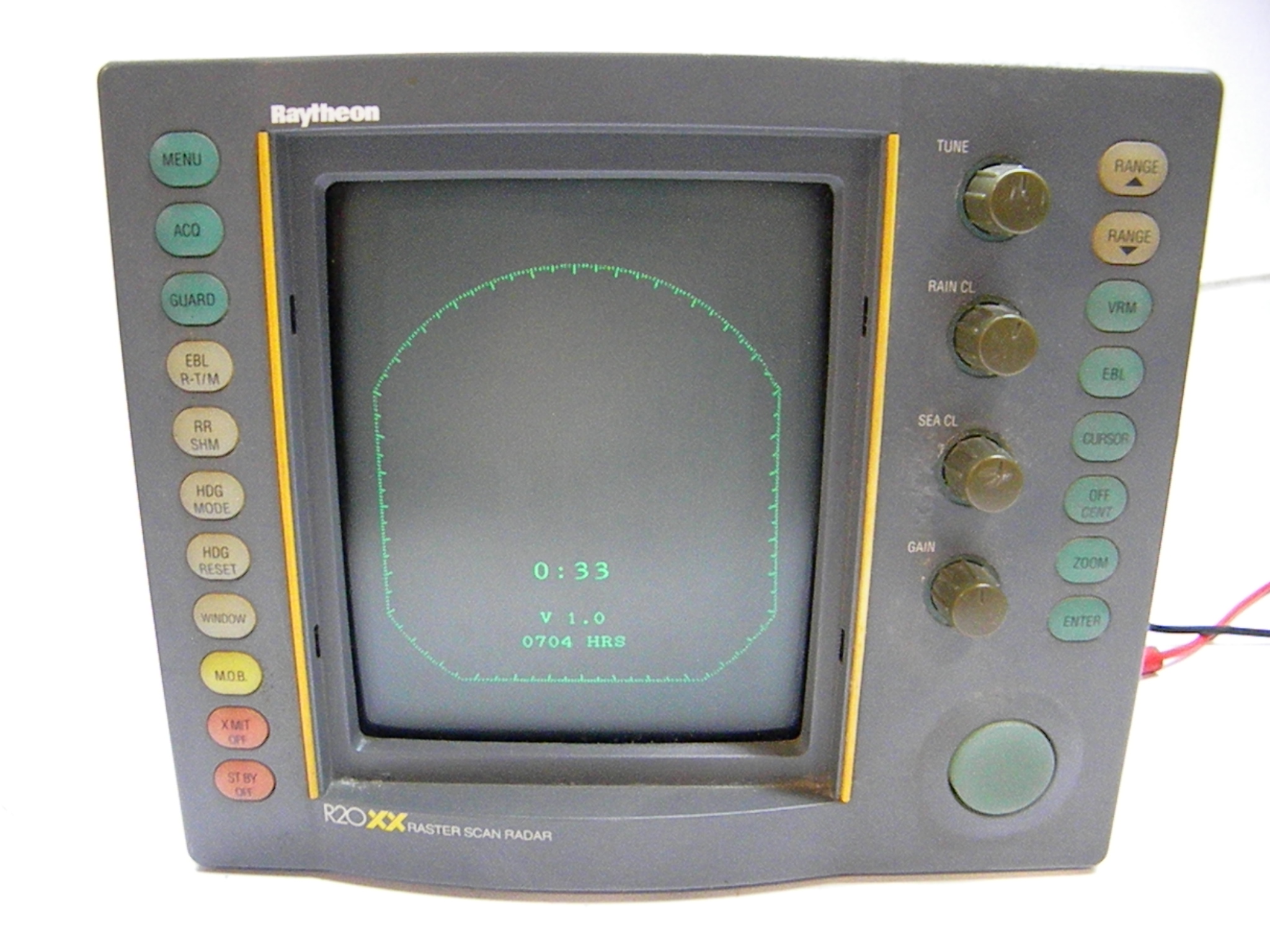 Raytheon R20XX Raster Scan Radar System w/ M92539 24" Radome & Cables ...