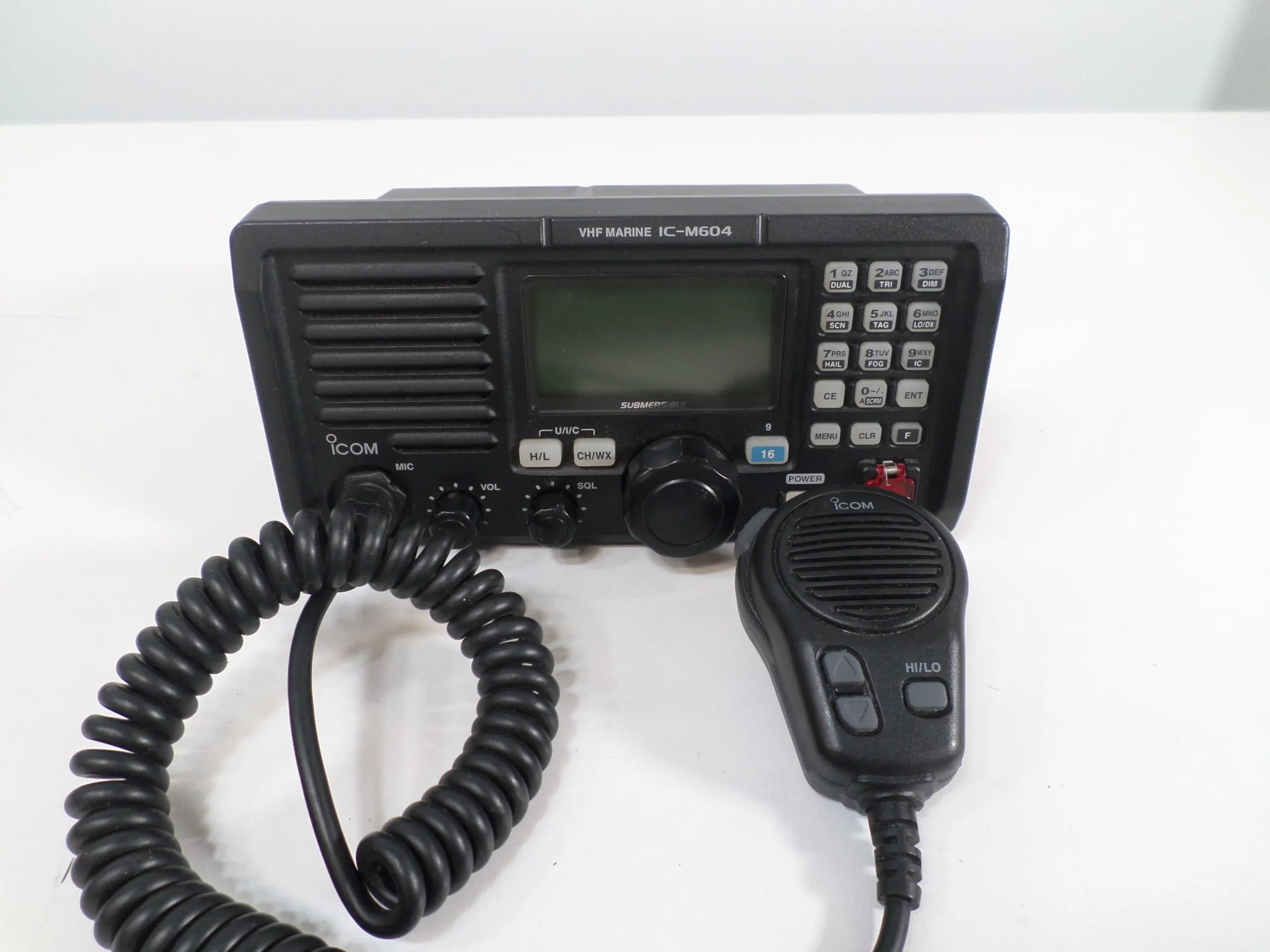 ICOM IC-M604 DSC Marine VHF Transceiver with Detachable Mic -Tested ...
