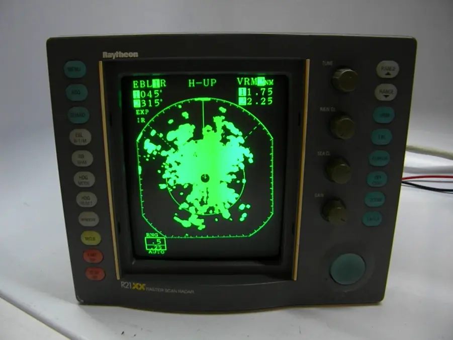 Raytheon R20XX Raster Scan CRT Radar System w/M92539 24" Radome ...