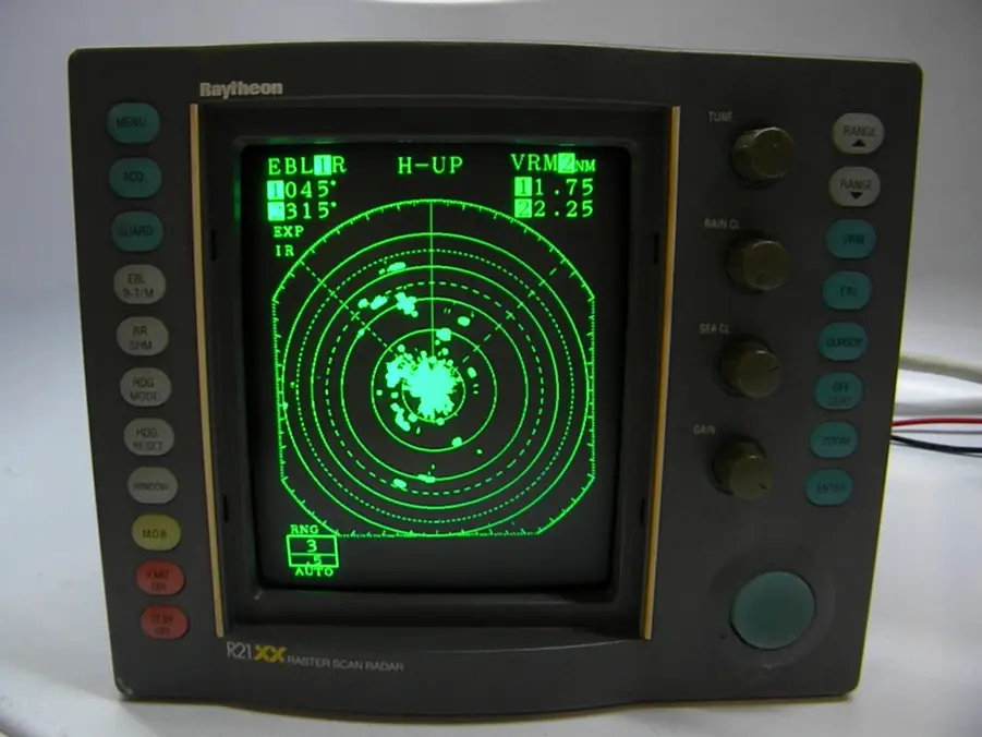 Raytheon R20XX Raster Scan CRT Radar System w/M92539 24" Radome ...