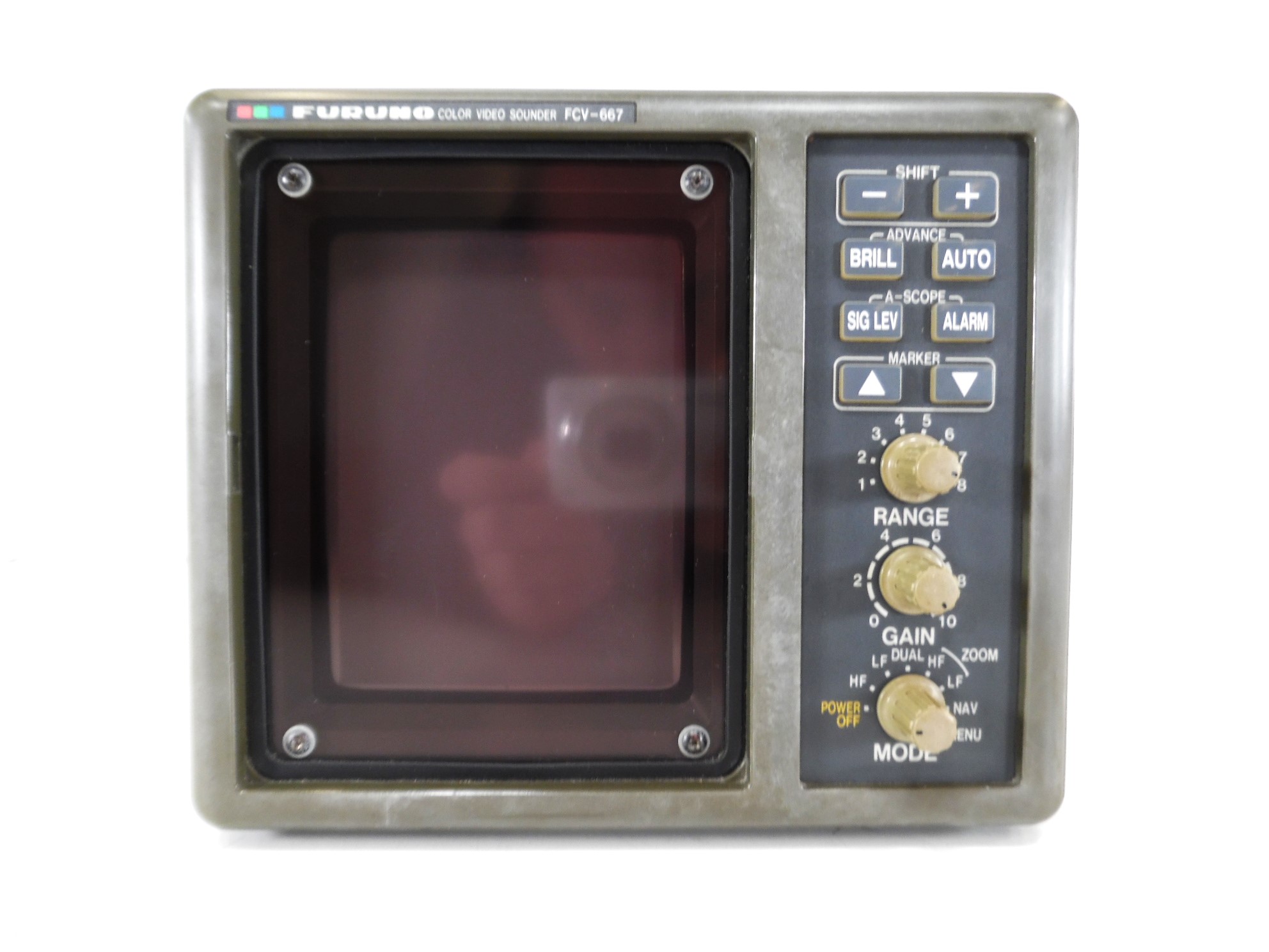 Furuno FCV-667 Color Video Sounder 50/200kHz w/Power Cable, Knobs ...