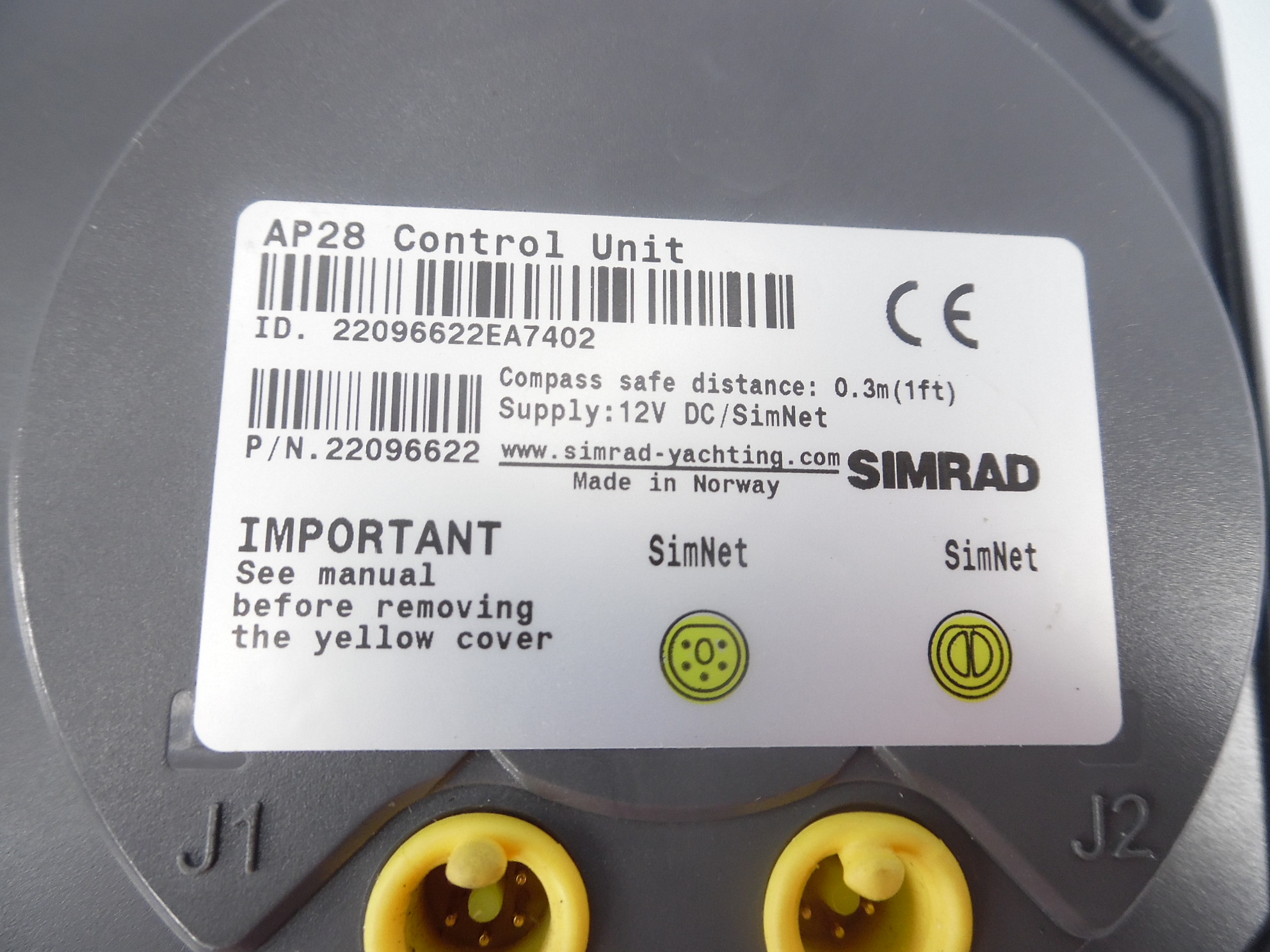 Simrad AP28~Autopilot Control Head 22096622 - Max Marine Electronics