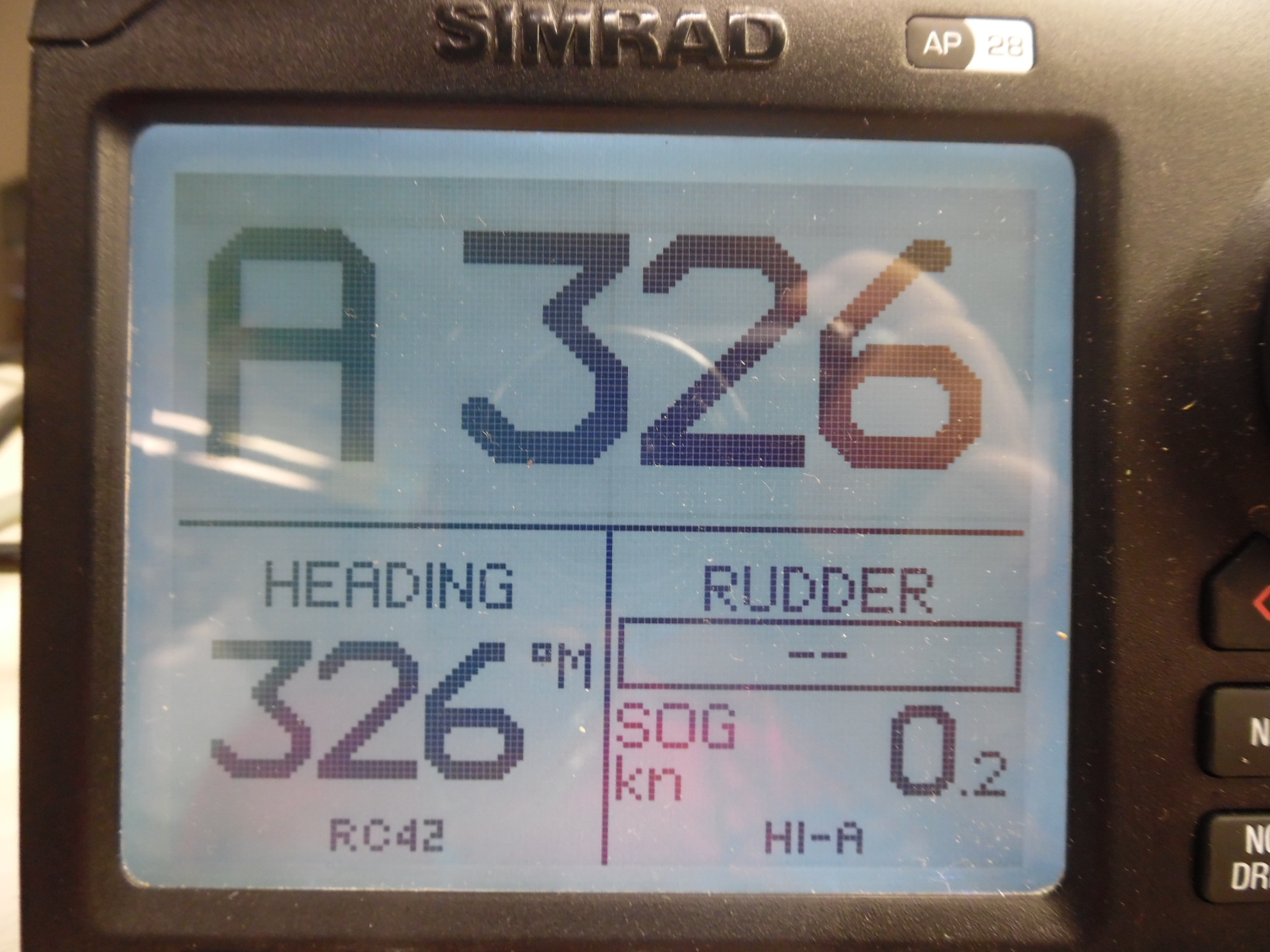 Simrad AP28~Autopilot Control Head 22096622 - Max Marine Electronics