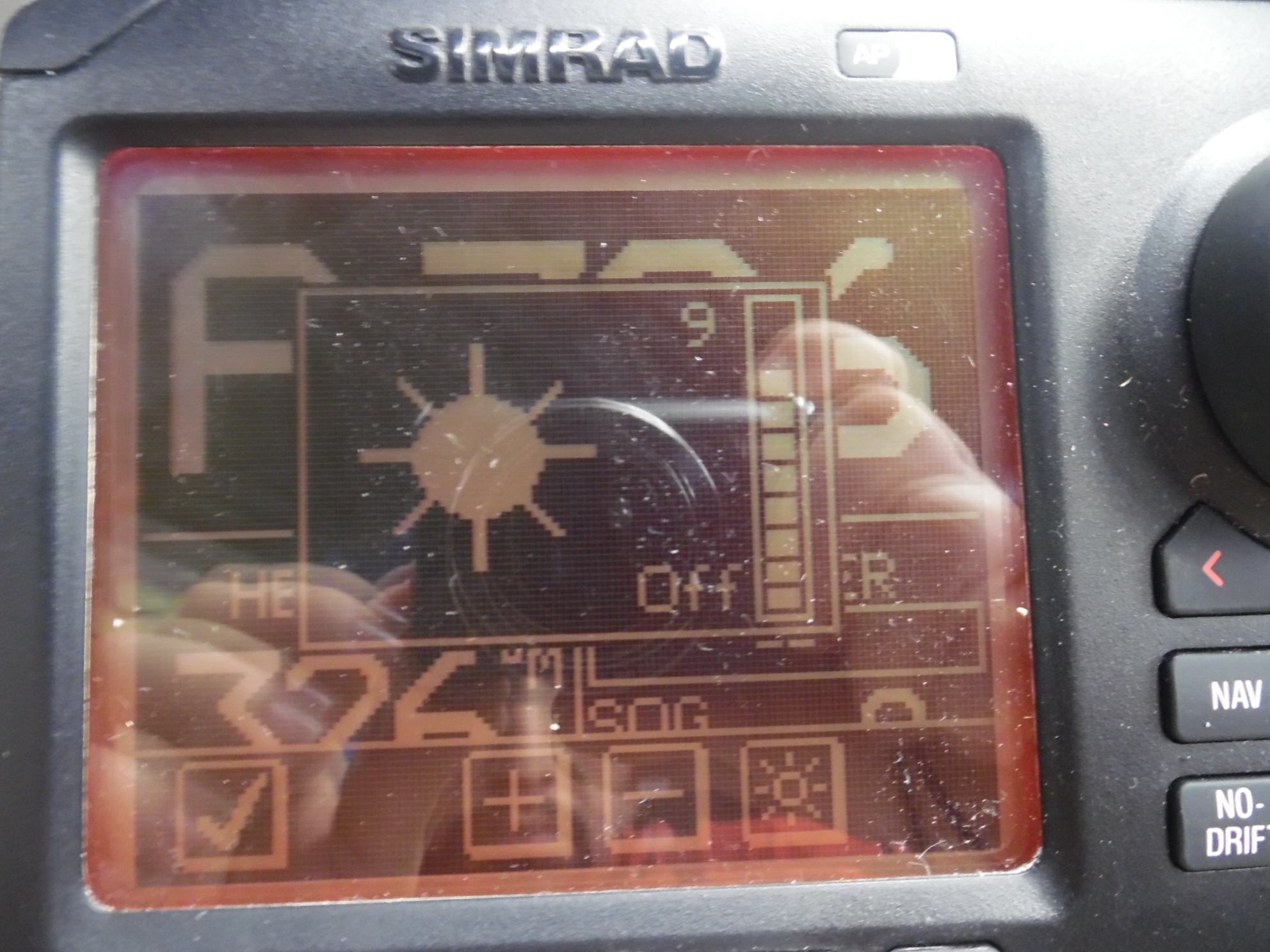 Simrad AP28~Autopilot Control Head 22096622 - Max Marine Electronics