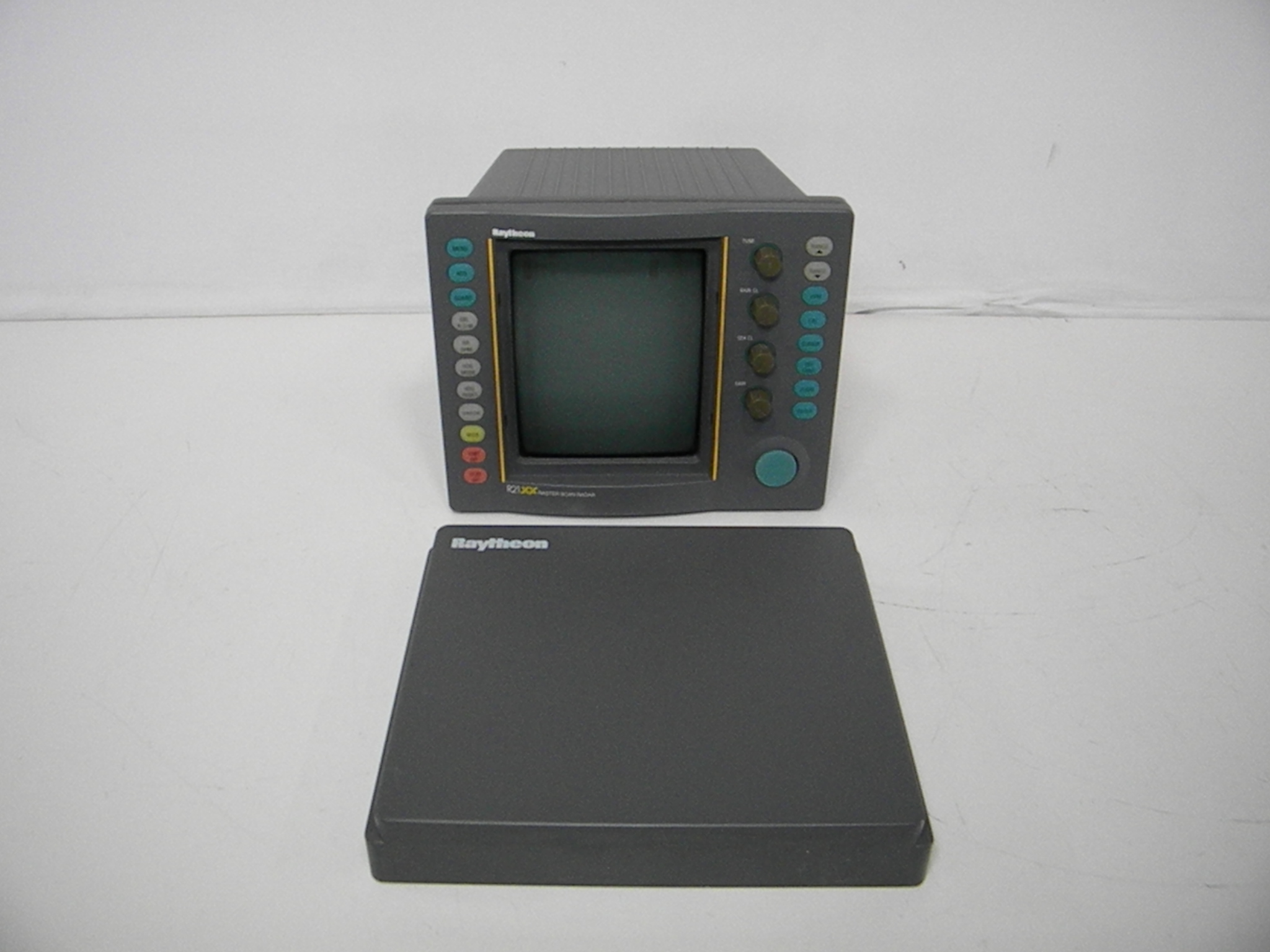 Raytheon R21XX 7" Raster Scan CRT Radar Display w/ Sun Cover - Tested ...