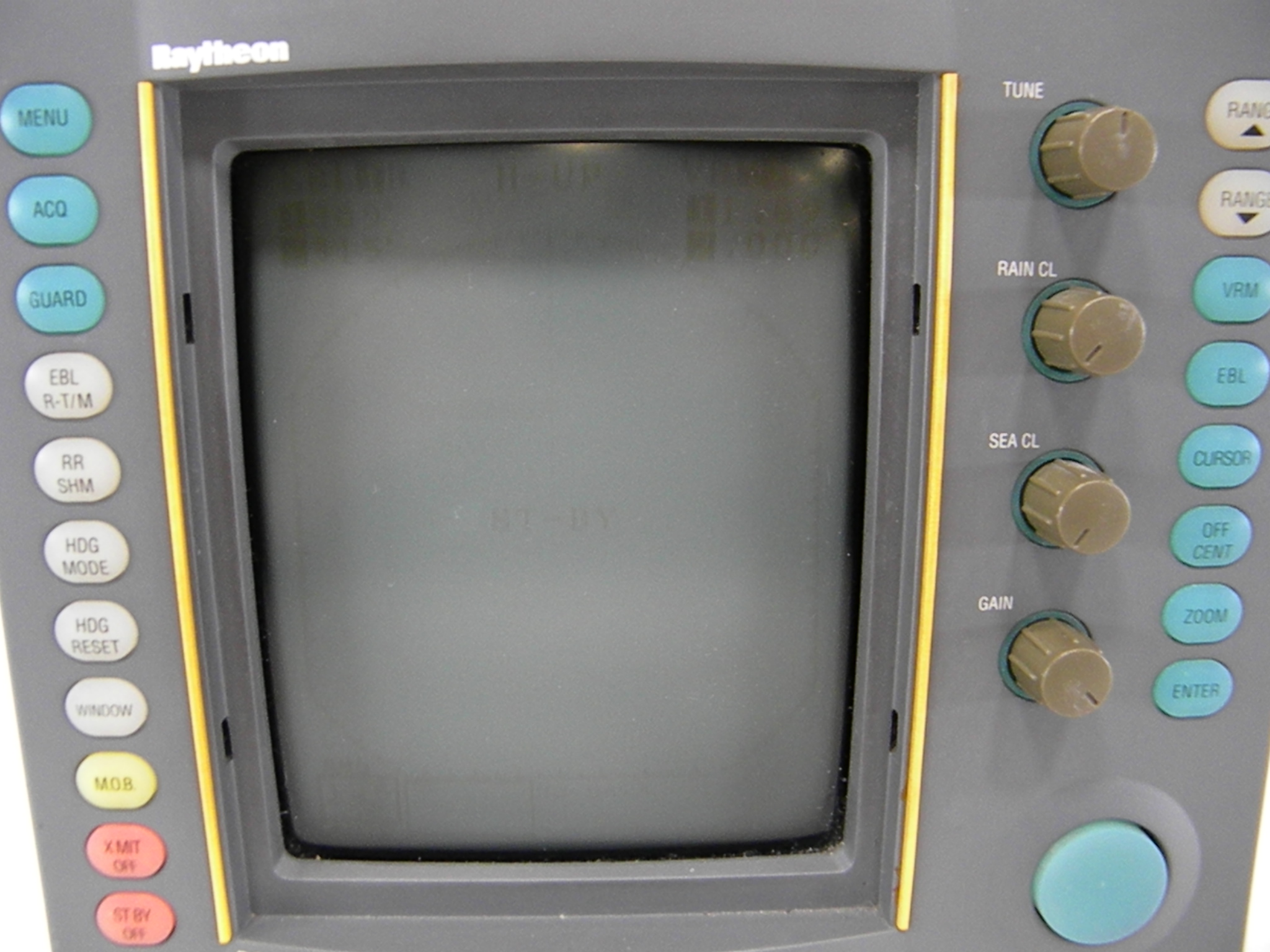 Raytheon R21XX 7" Raster Scan CRT Radar Display w/ Sun Cover - Tested ...