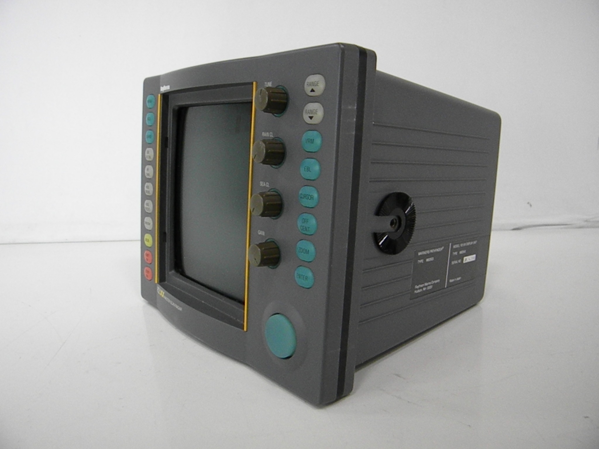 Raytheon R21XX 7" Raster Scan CRT Radar Display w/ Sun Cover - Tested ...