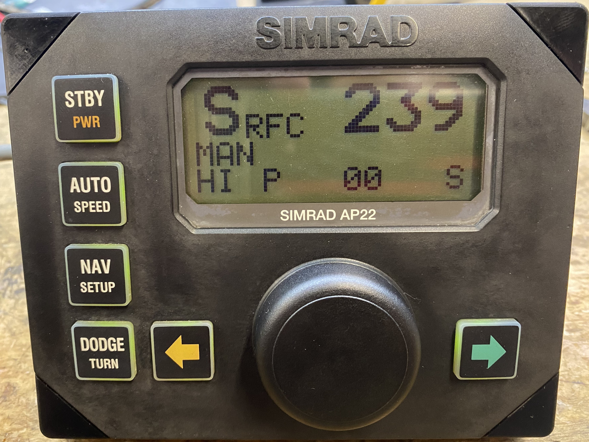 Simrad/AP22 Autopilot Control Head PN/22085849 MME Refurbished - Max ...