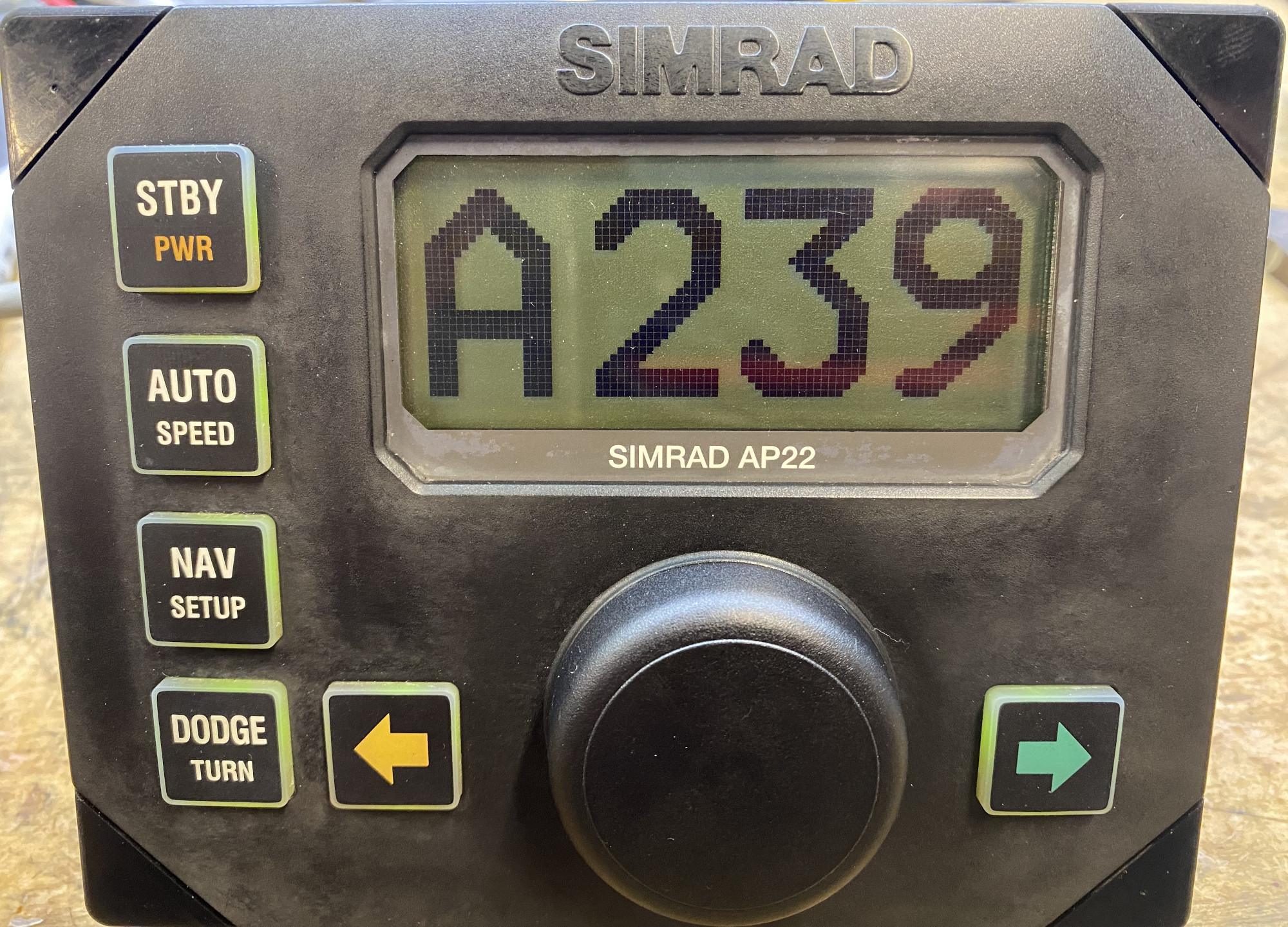 Simrad/AP22 Autopilot Control Head PN/22085849 MME Refurbished - Max ...