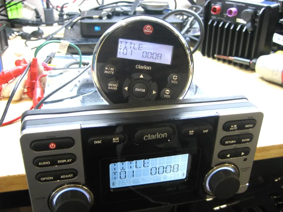 Clarion CMD6 Marine Boat Stereo Head Unit AM/FM CD - Max Marine Electronics