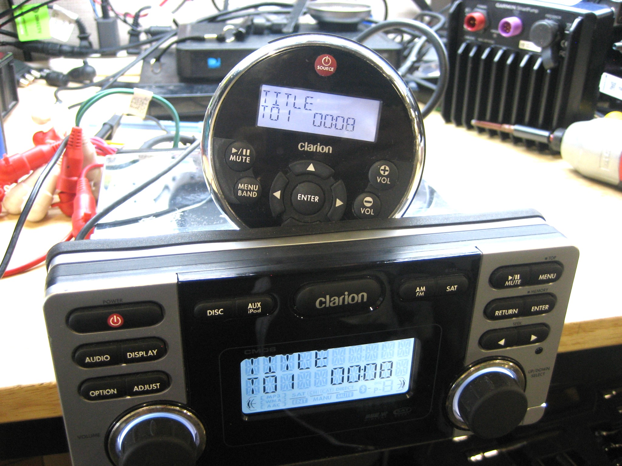 Clarion CMD6 Marine Boat Stereo Head Unit AM/FM CD - Max Marine Electronics