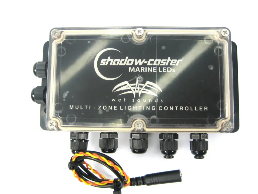 Wet Sounds WS-4Z-RGB-BB Controller V2 Shadow Caster 4 Multi-Zone Light Control - Max Marine ...