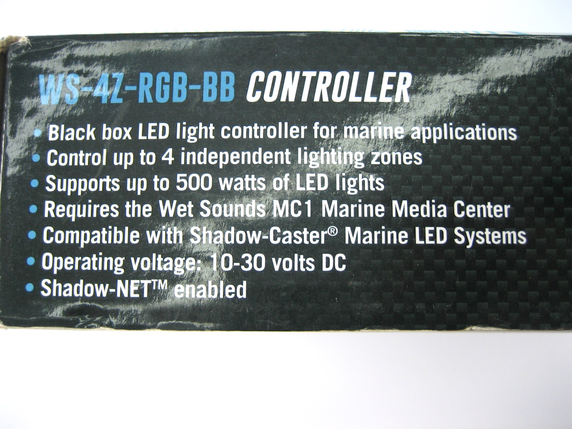 Wet Sounds WS-4Z-RGB-BB Controller V2 Shadow Caster 4 Multi-Zone Light ...