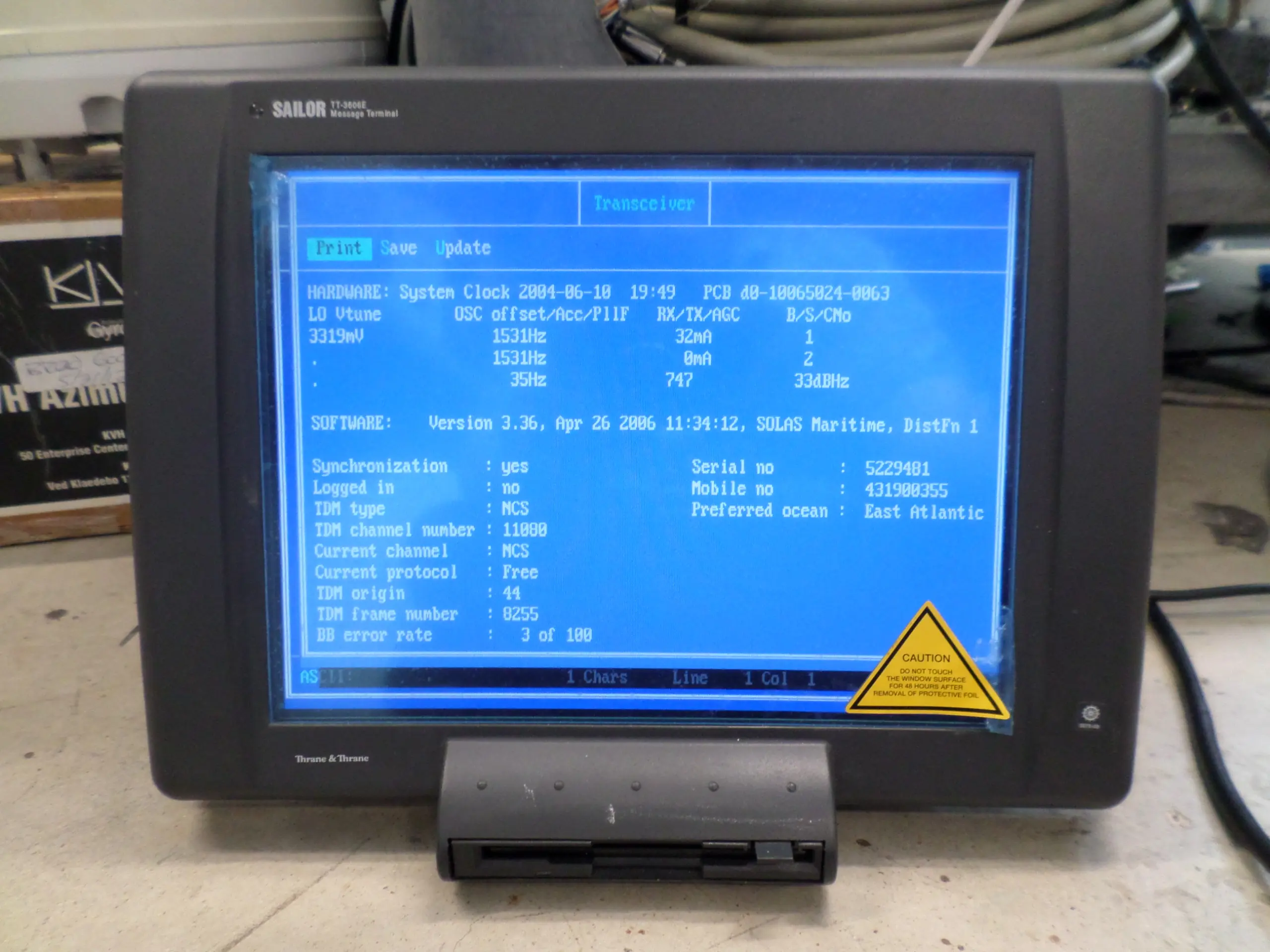 Sailor TT-3005M Antenna for TT-3020C and H2095C Inmarsat-C GMDSS Transceivers - Max Marine ...