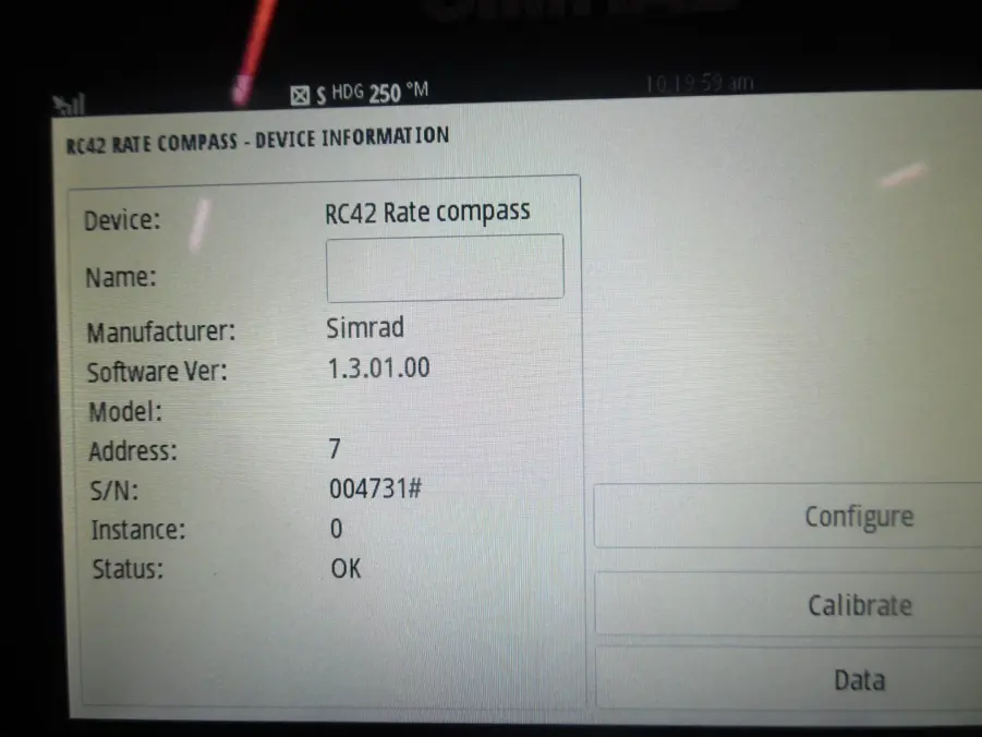 Simrad~RC42 Rate Compass Simnet NMEA2000 Heading Sensor - Max Marine Electronics