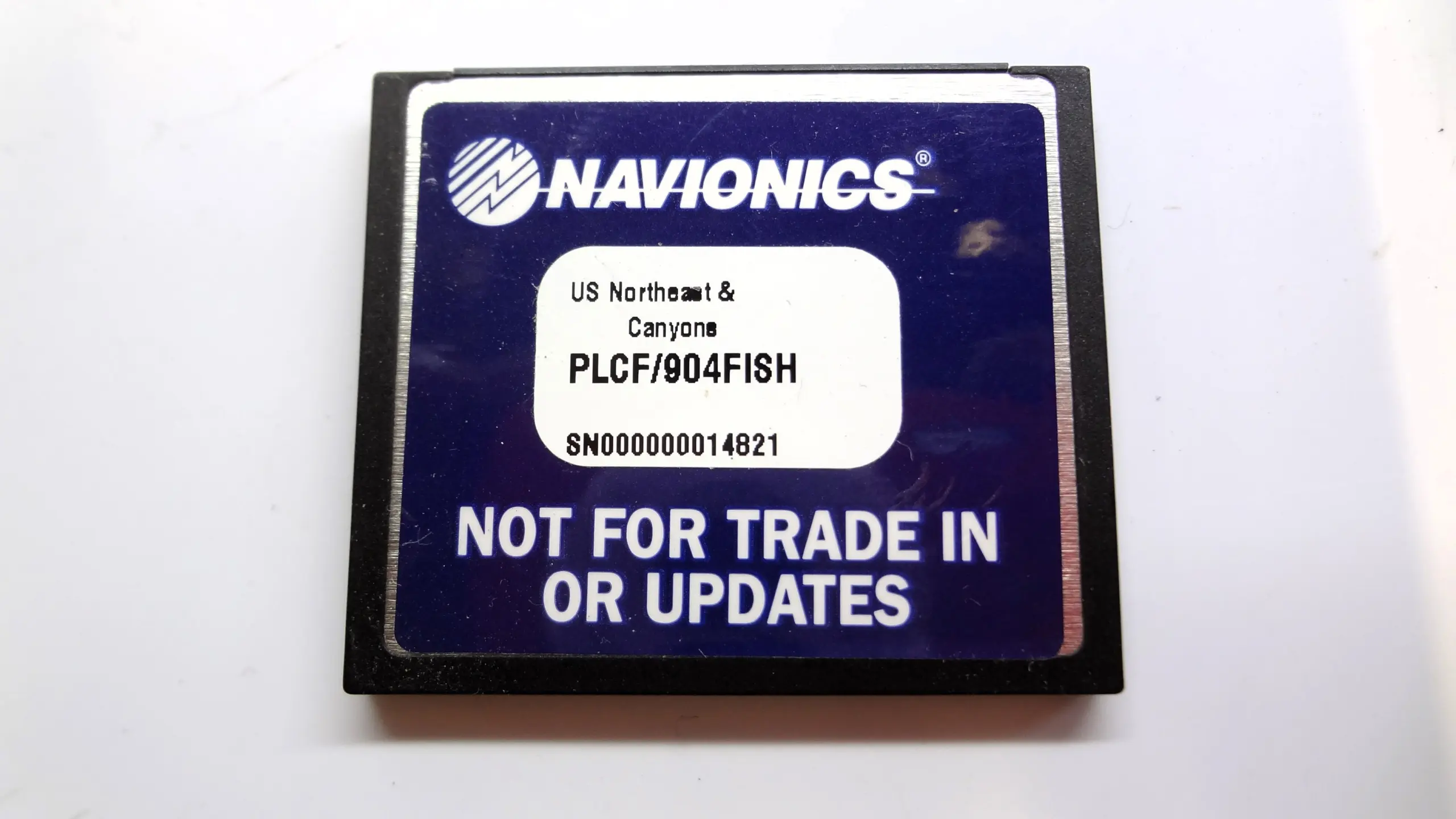 Navionics CF Chart Card CF/PLCF/904FISH "US Northeast & Canyons" 500MB ...