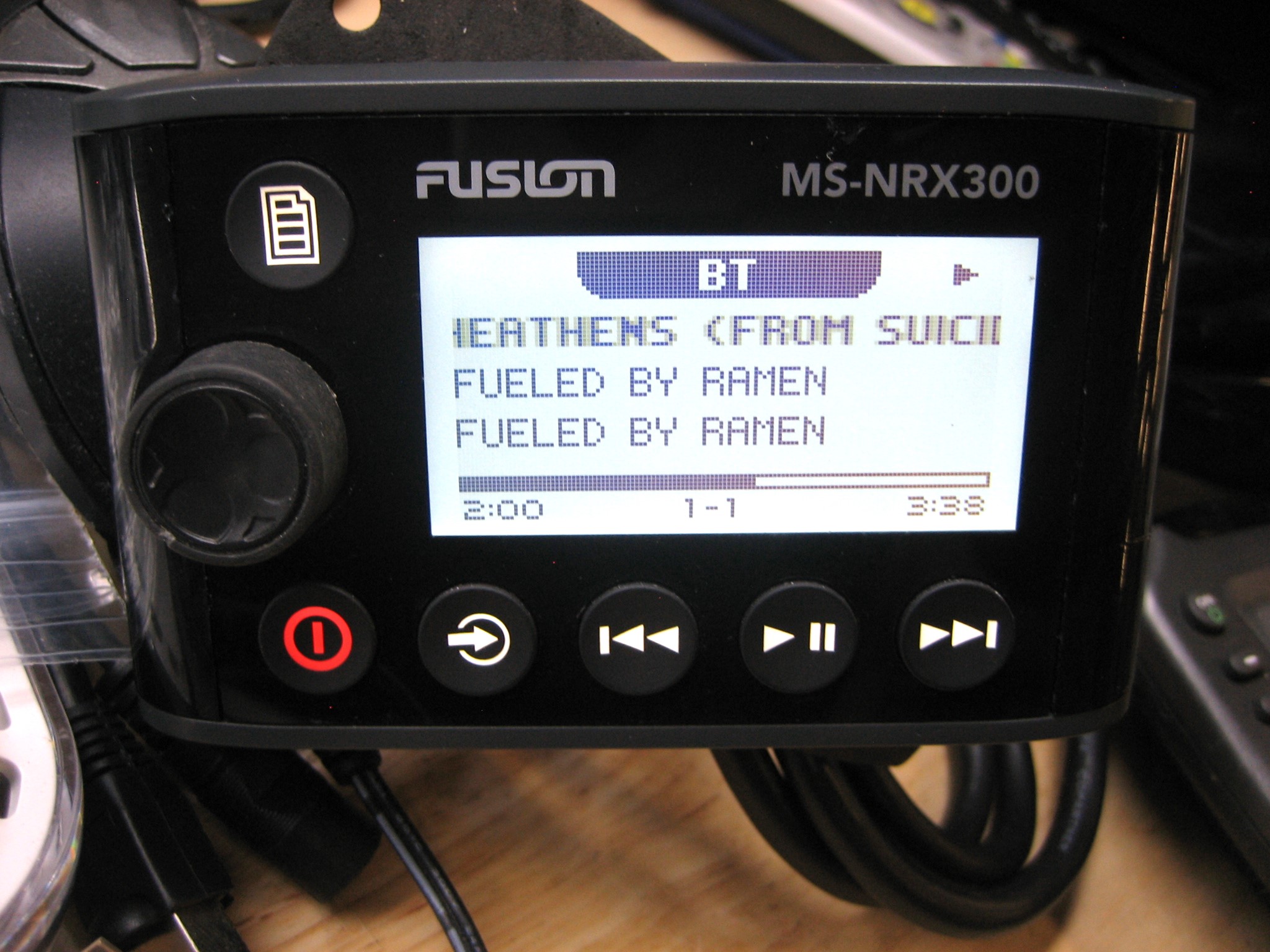Fusion MS-NRX300 Wired Marine Remote and NMEA 2000 Repeater - Max Marine Electronics