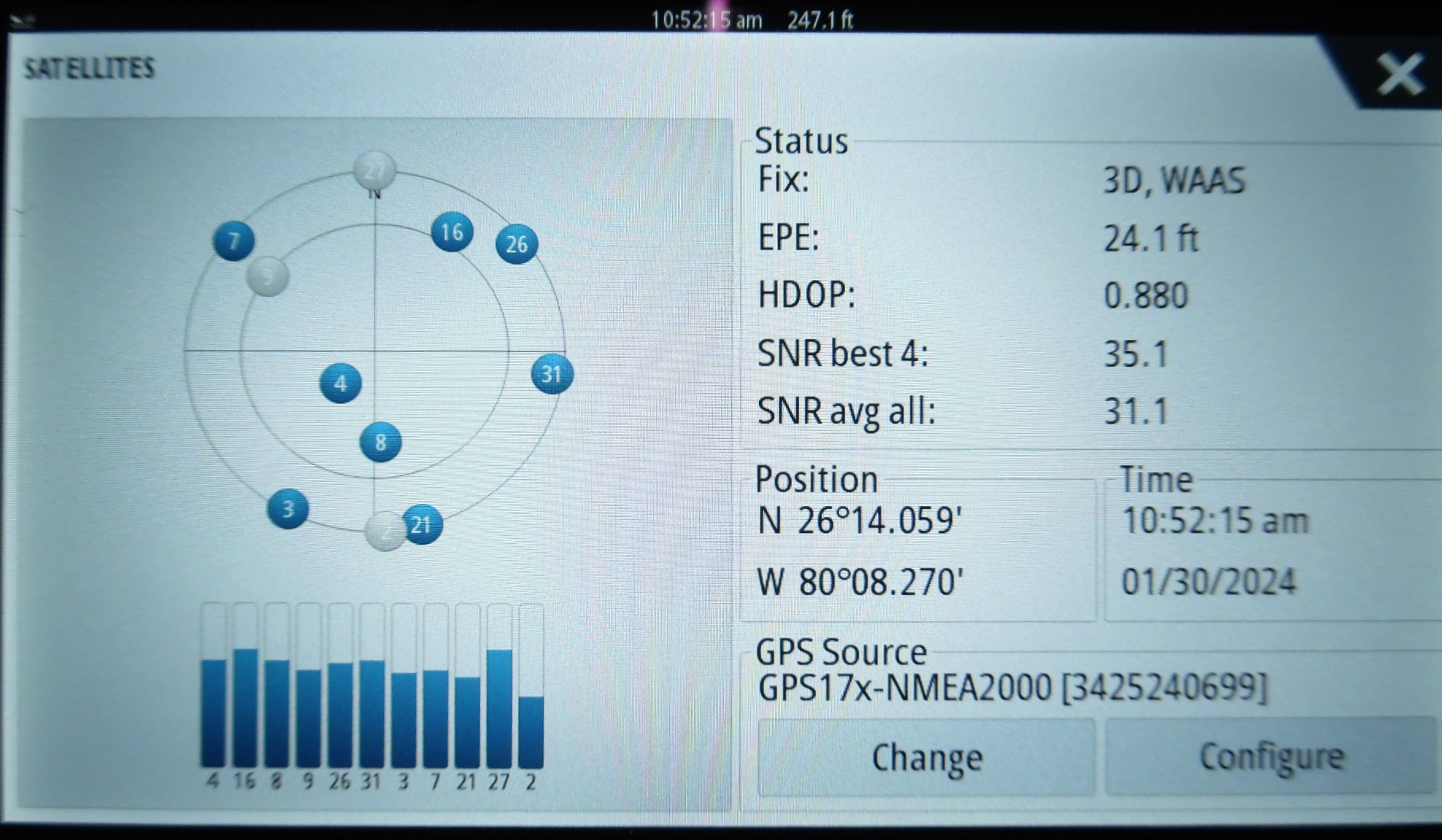 Simrad Mercury Vessel View 703 W/Suncover & Power Cable (Tested Good ...