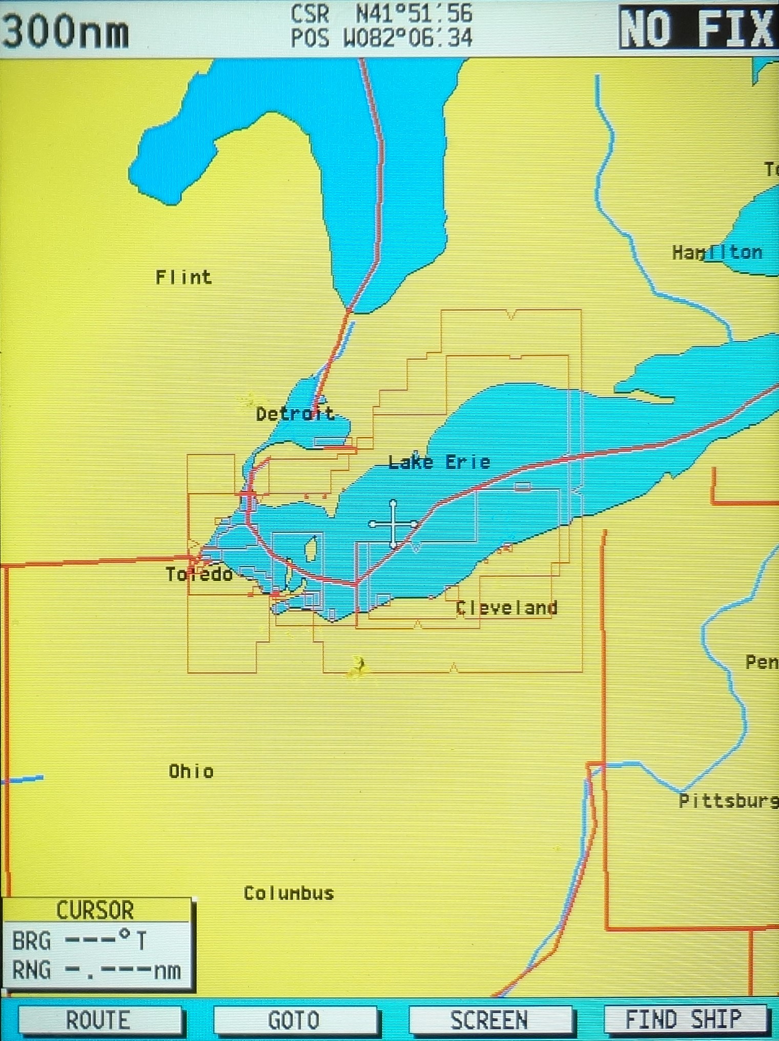 C-Map C-Card “Lake Erie: West” - 3 Jun 98 - NA-B105.01 - Class S - 90 ...
