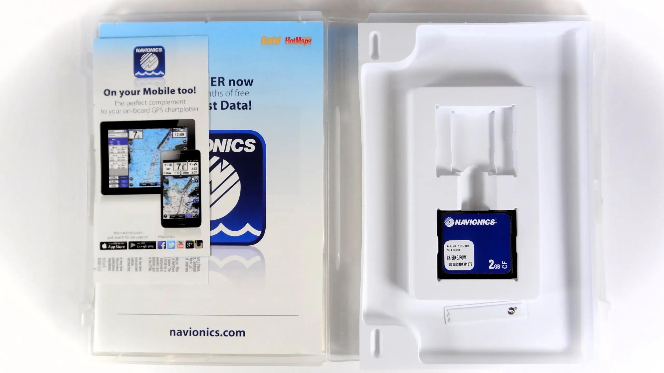 Navionics CF Chart Card CF/50XG/ROW "Australia New Zealand & Pacific ...