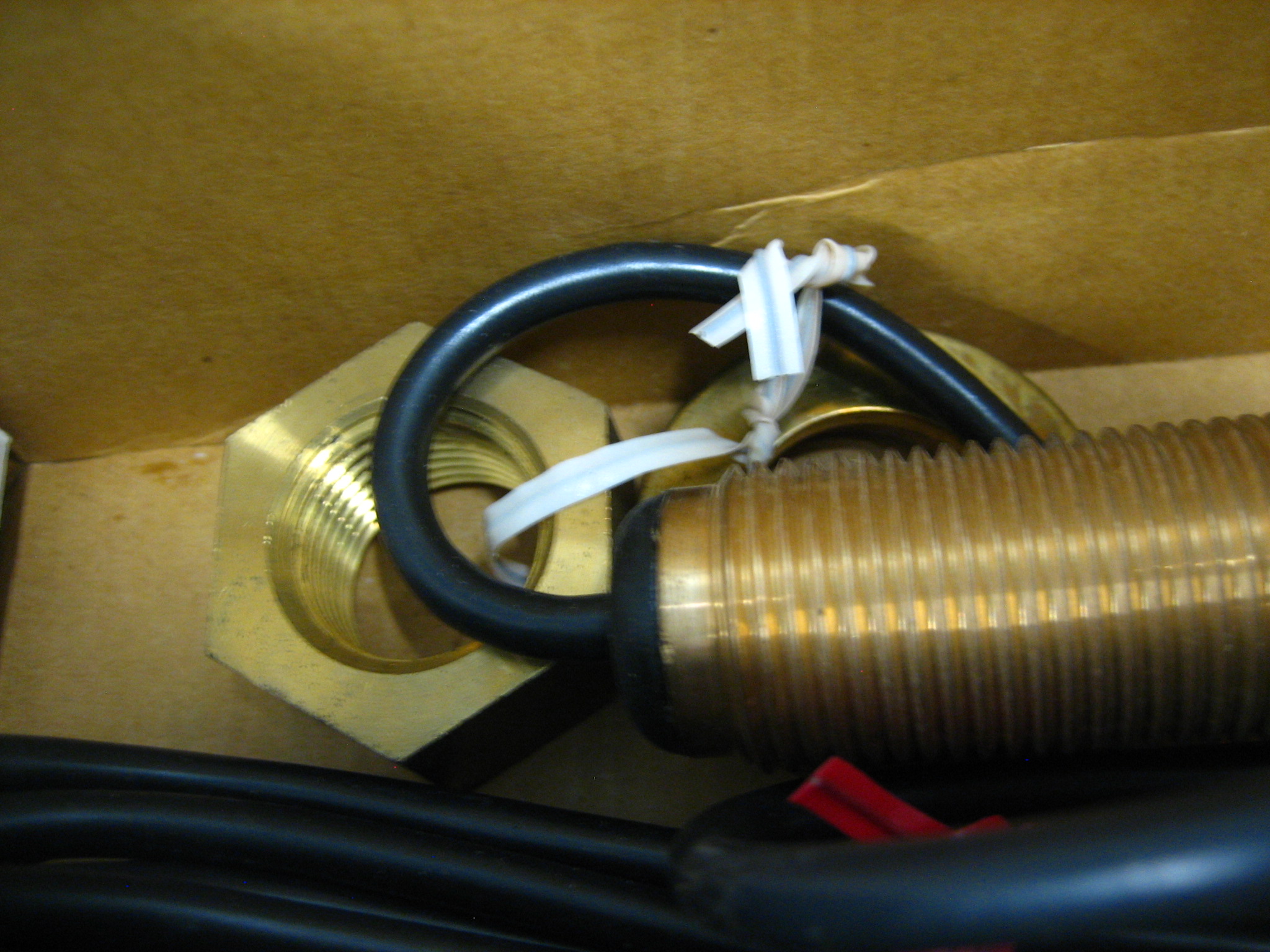 Furuno 520-5MSC Bronze Thru-Hull Transducer - 50/200khz - 600 watt - 8 ...