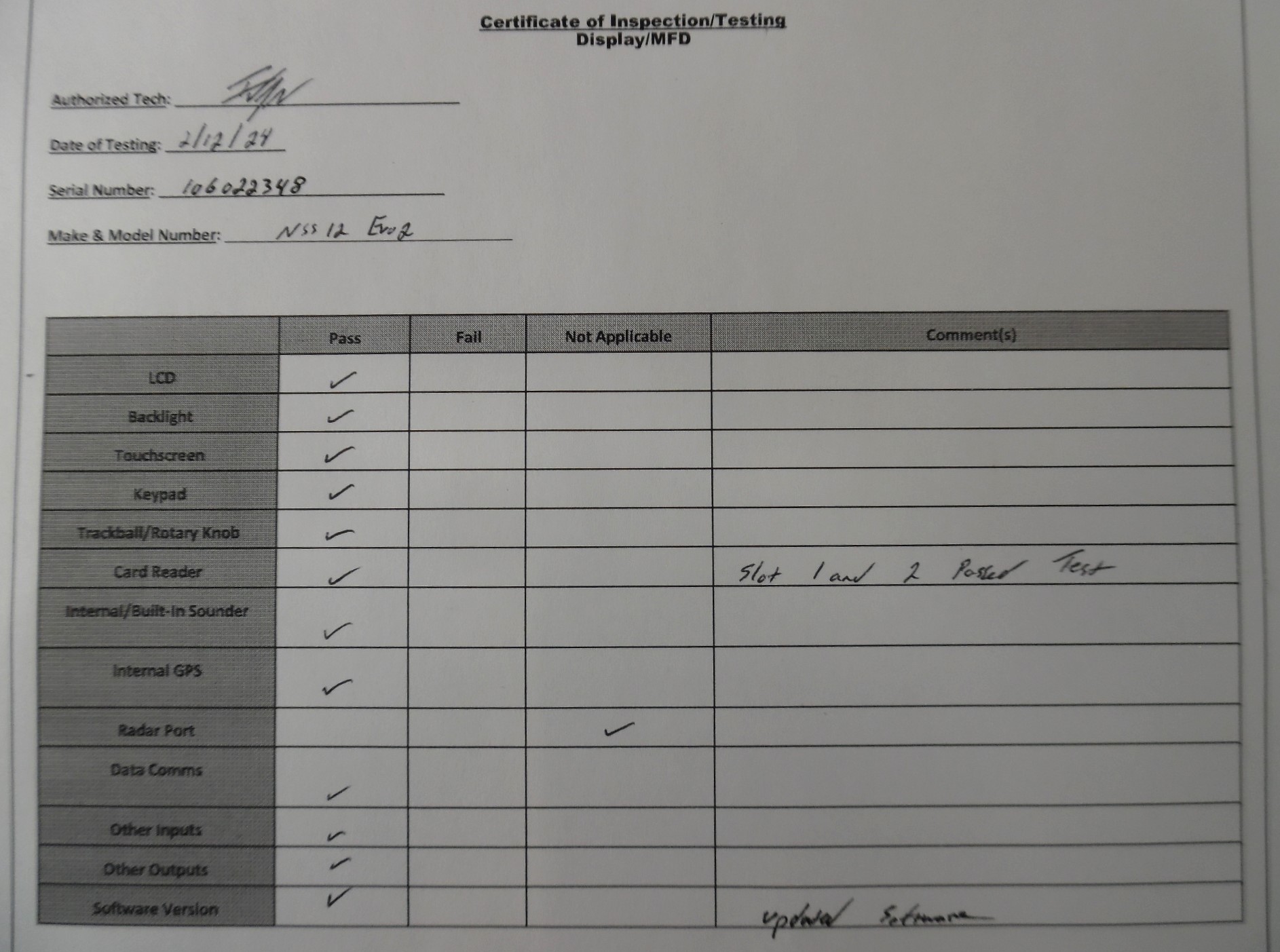 Simrad NSS12 Evo2 – 12″ Touchscreen MFD Chartplotter (Tested Good ...