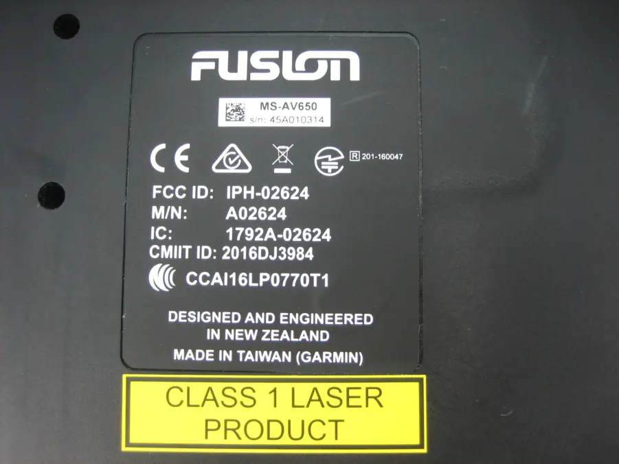 Fusion MS-AV650 DVD BT XM NMEA Marine Stereo Head Unit - Max Marine ...