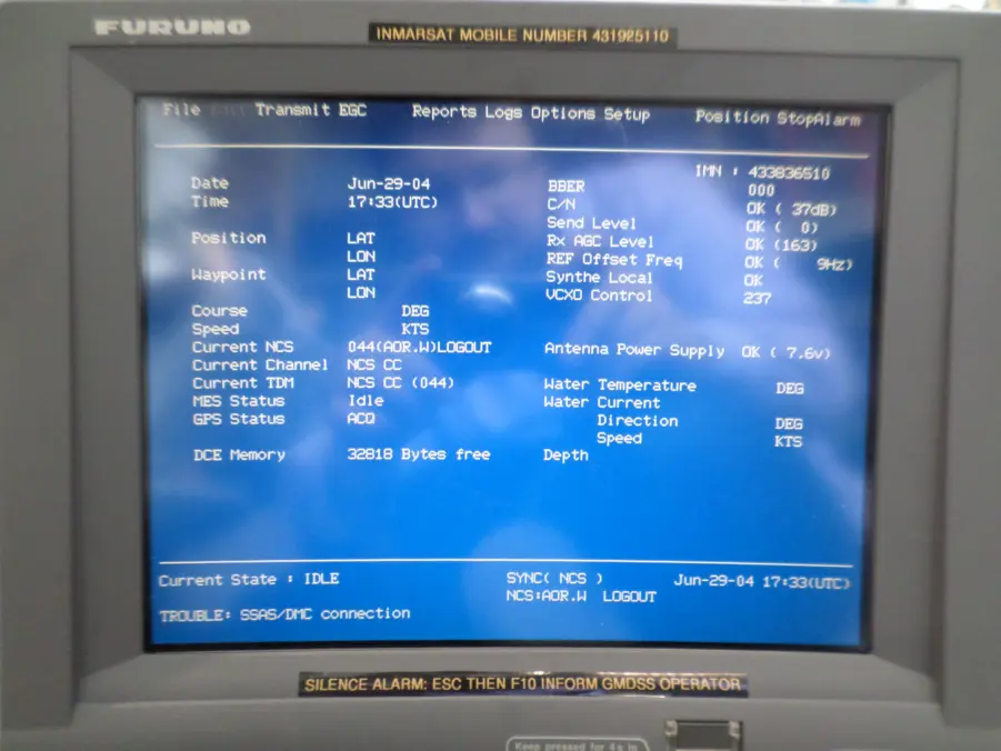 Furuno Felcom 15 Inmarsat-C GMDSS System - Tested - Max Marine Electronics