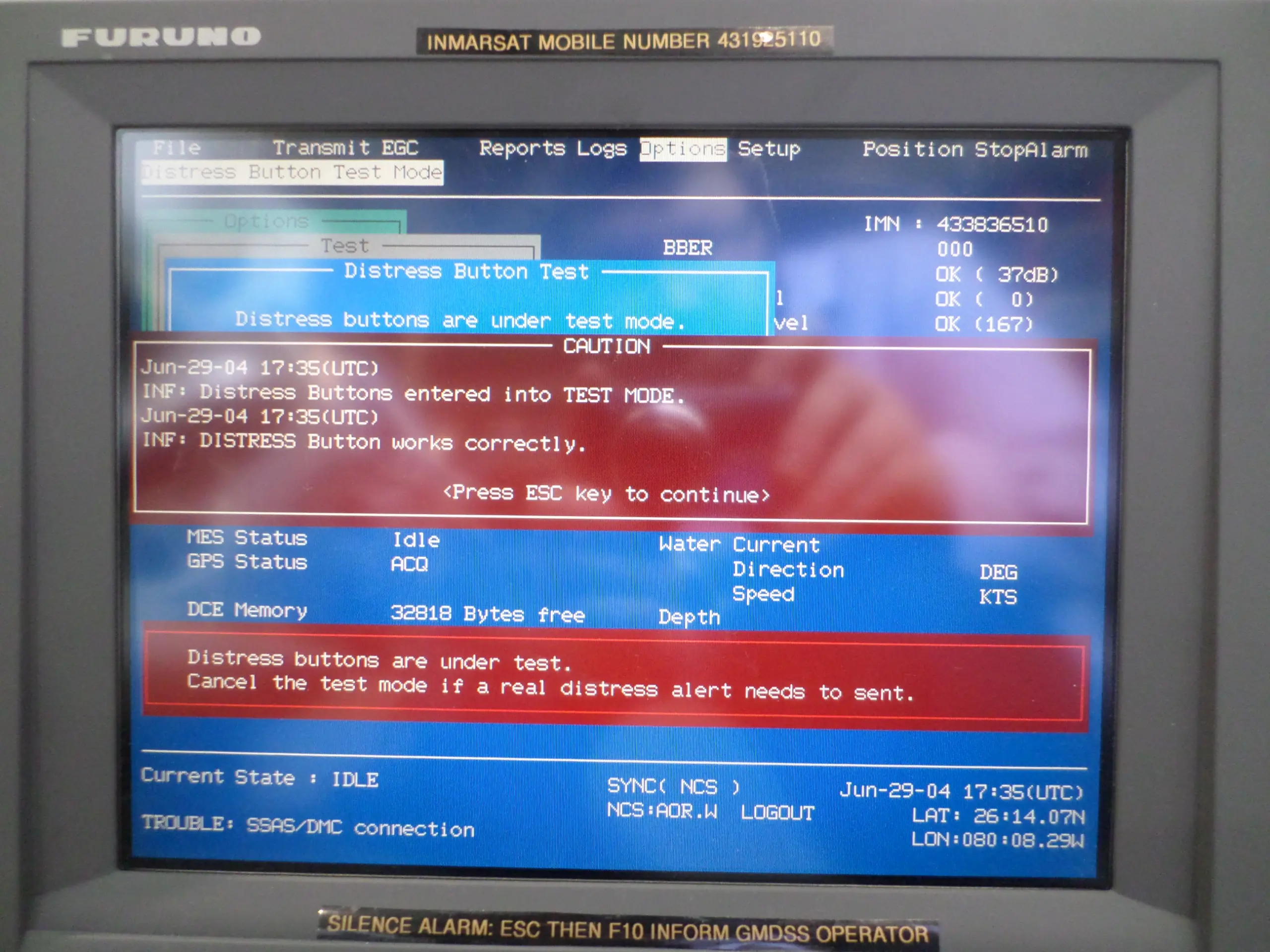 Furuno Felcom 15 Inmarsat-C GMDSS System - Tested - Max Marine Electronics
