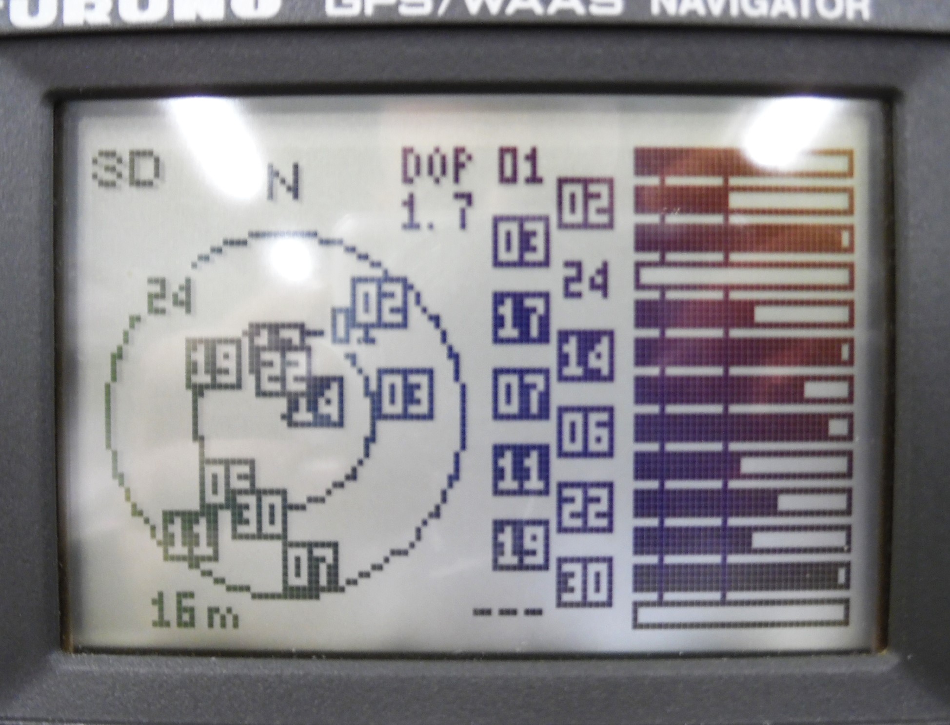 Furuno GP-32 ~ 4.5" Monochrome GPS/WAAS Receiver and Navigator ~ Tested ...