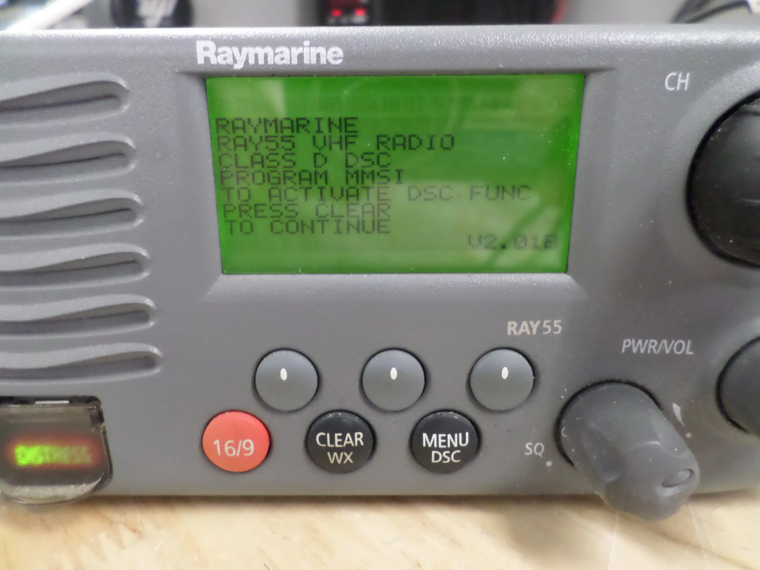 Raymarine RAY55 Marine DSC VHF Radio - Tested - Max Marine Electronics