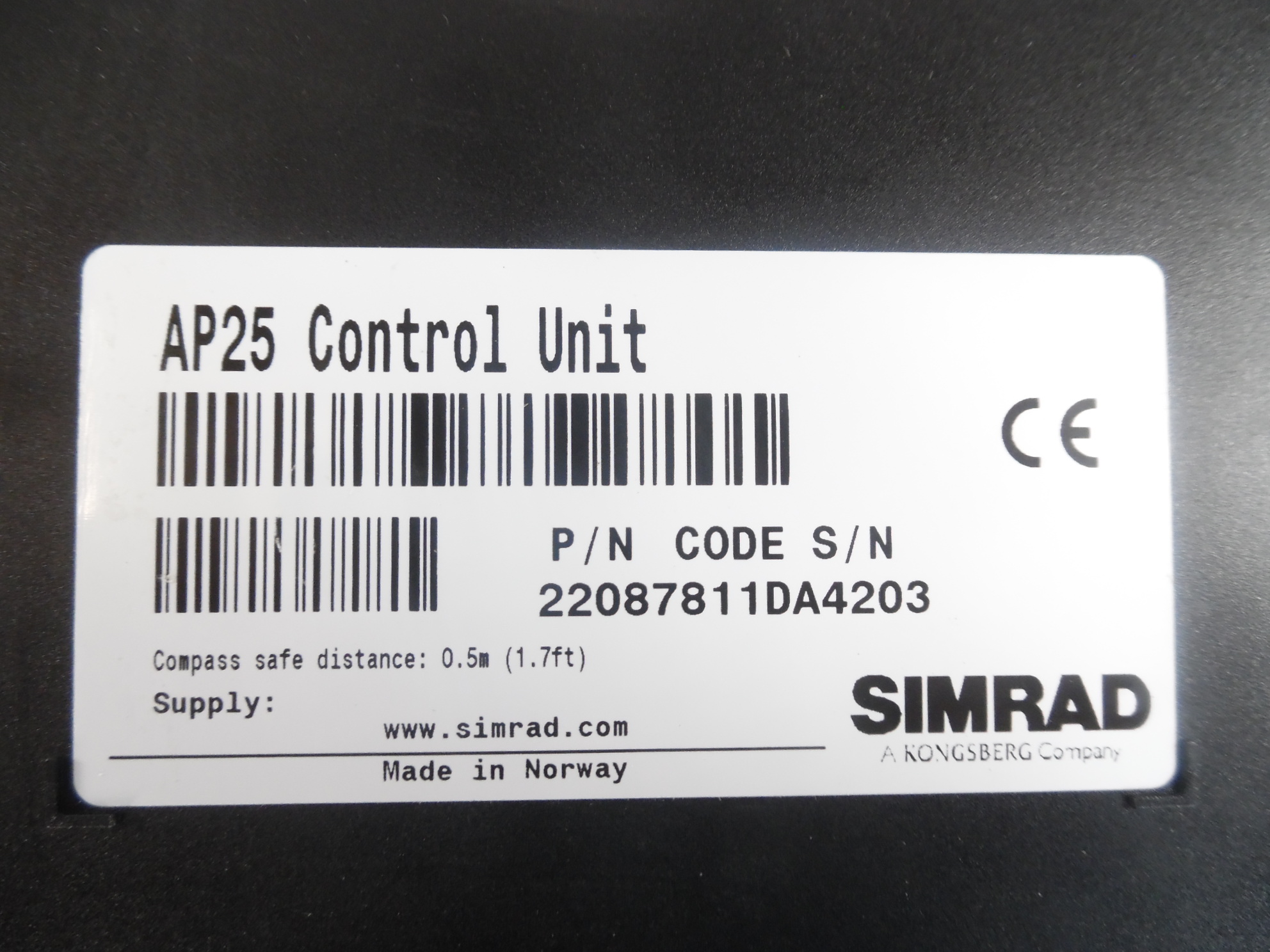 Simrad~AP25 Autopilot Control Head 22087811 MME Refurb - Max Marine ...