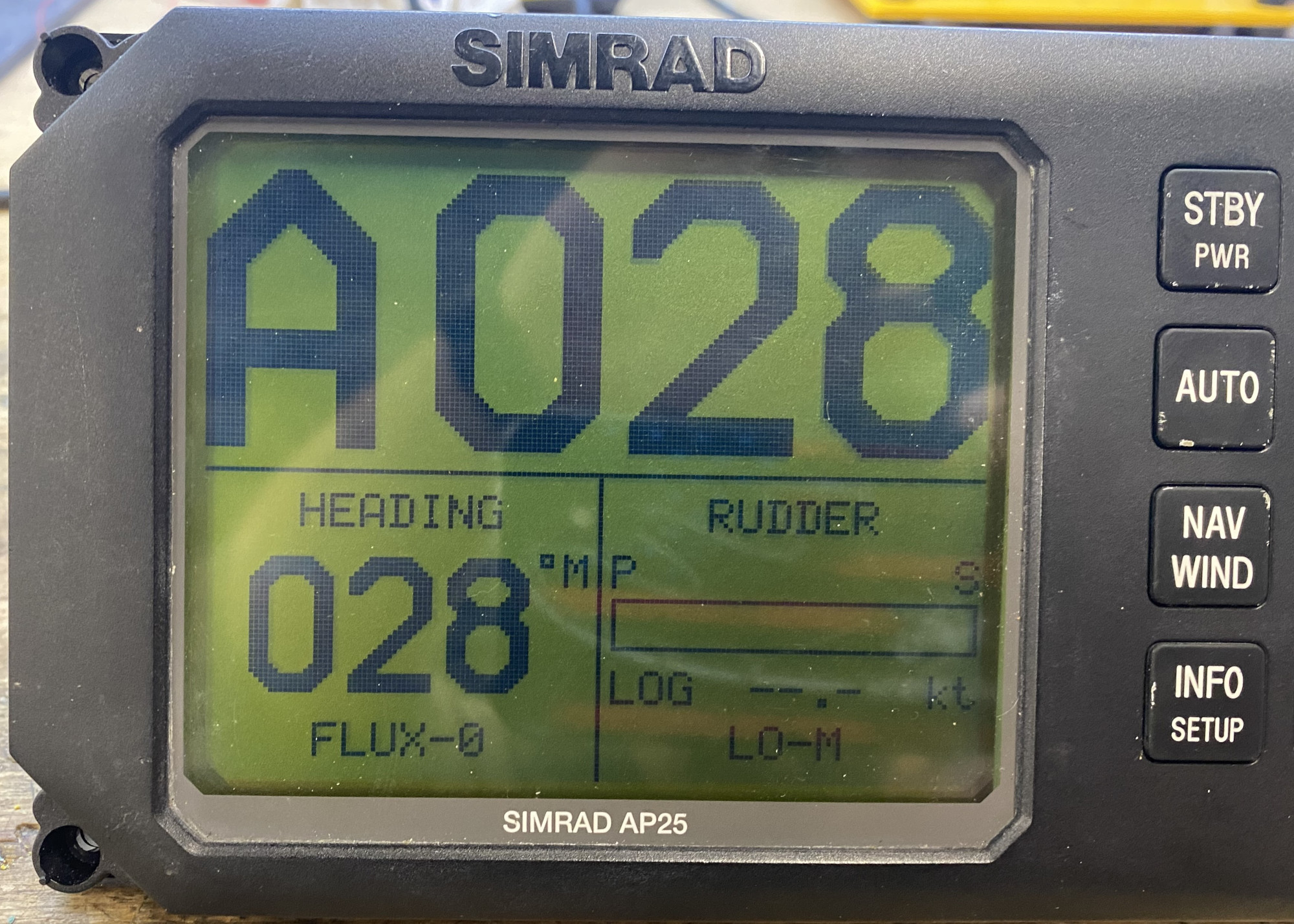 Simrad AP25 Autopilot Control Head 22087811 - Rebuilt LCD - Max Marine ...