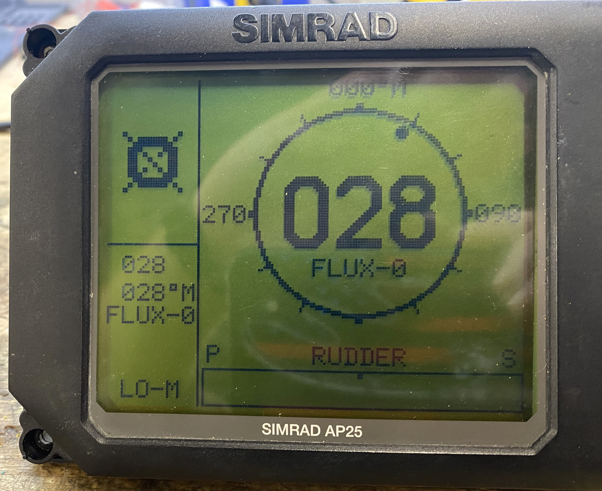 Simrad AP25 Autopilot Control Head 22087811 - Rebuilt LCD - Max Marine ...