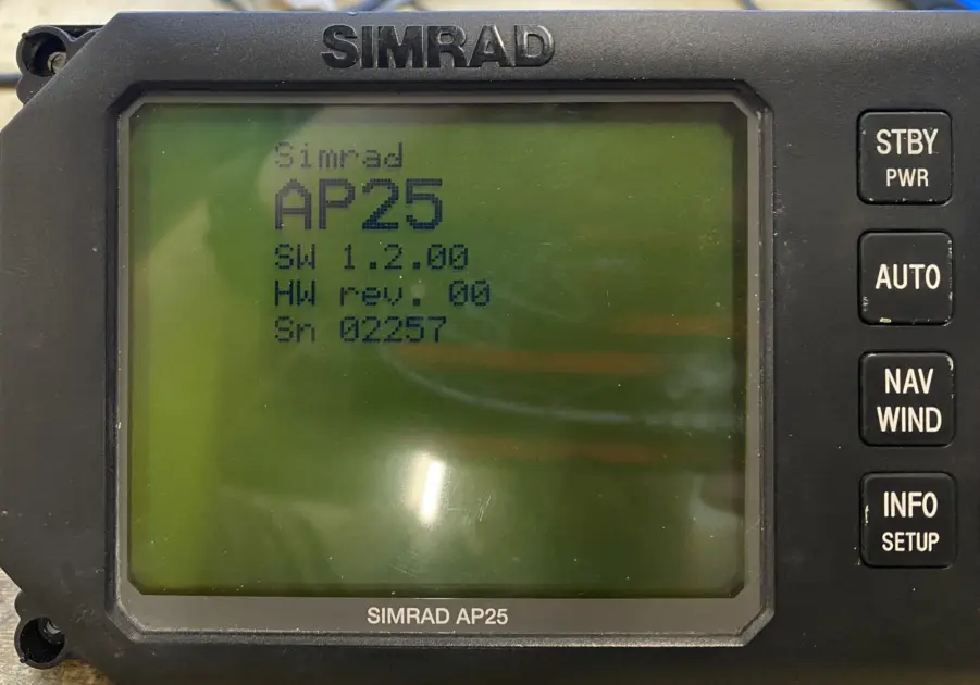 Simrad AP25 Autopilot Control Head 22087811 - Rebuilt LCD - Max Marine ...