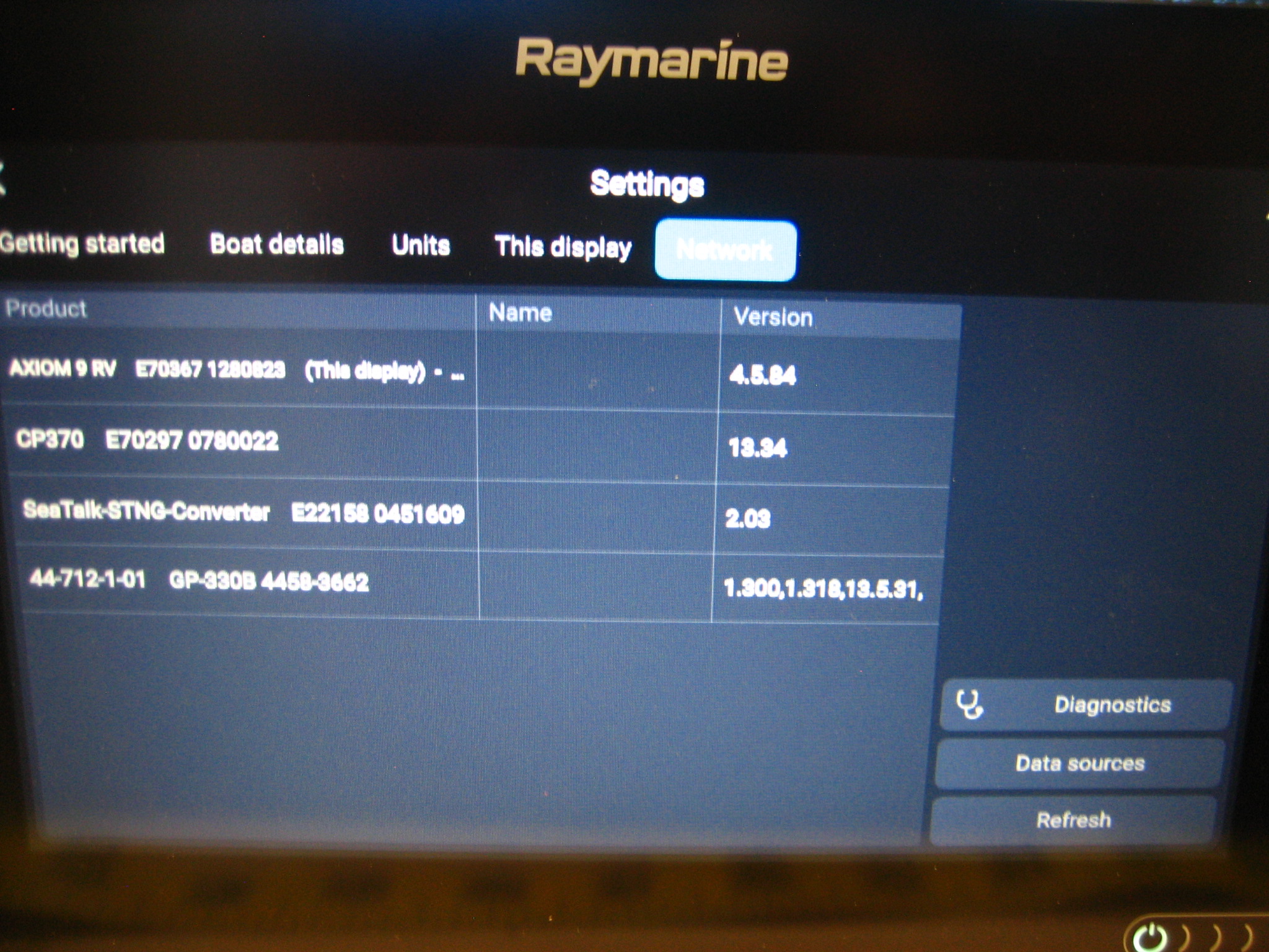 Raymarine Axiom 9 RV Multifunction Display w/Realvision Sounder - CLEAN ...