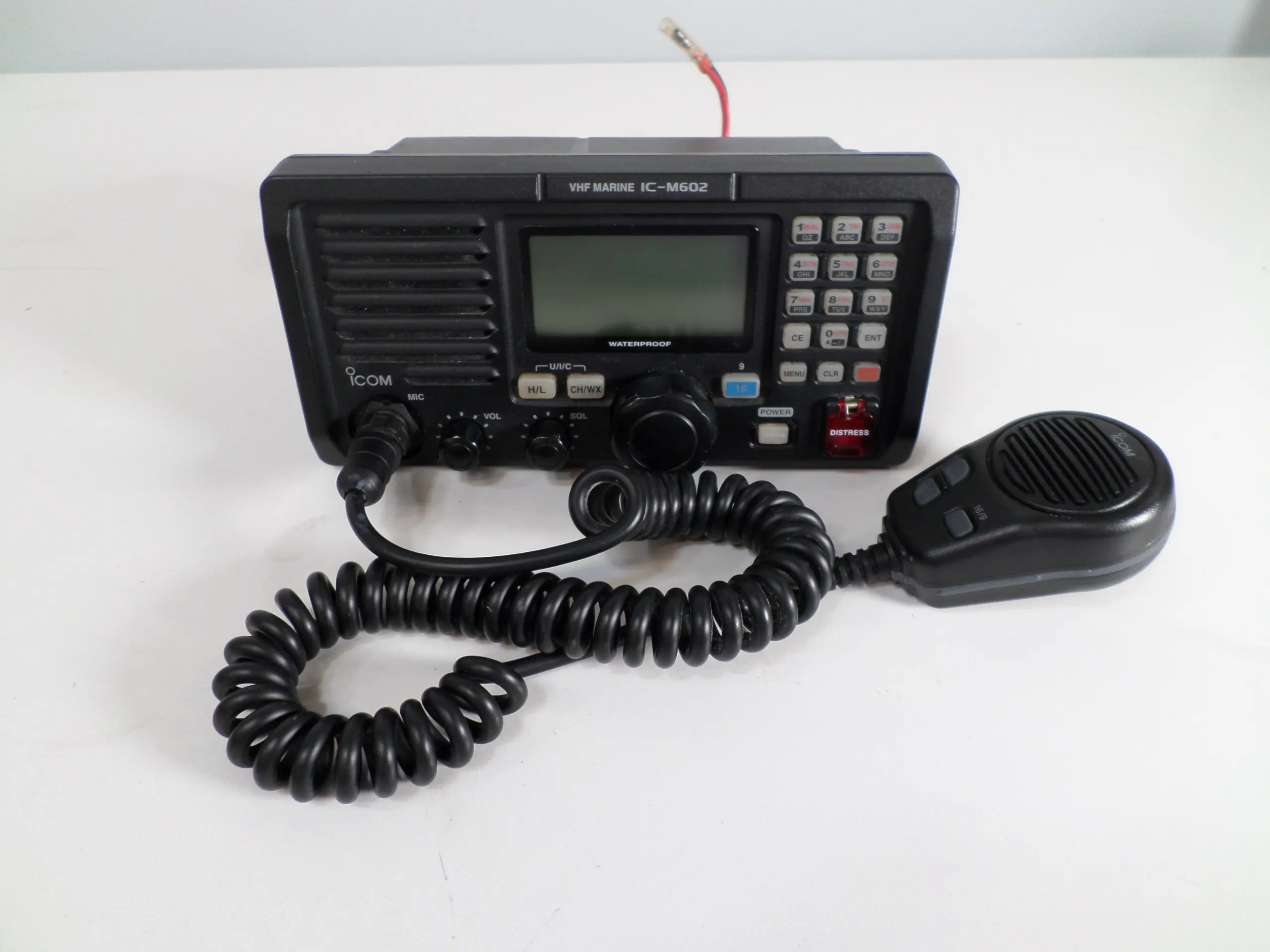 ICOM IC-M602 Marine DSC VHF Transceiver with Detachable Mic - Tested ...