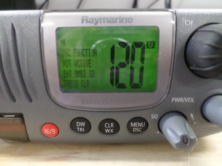 Raymarine RAY49 DSC Marine VHF Radio - Tested - Great Condition - Max ...