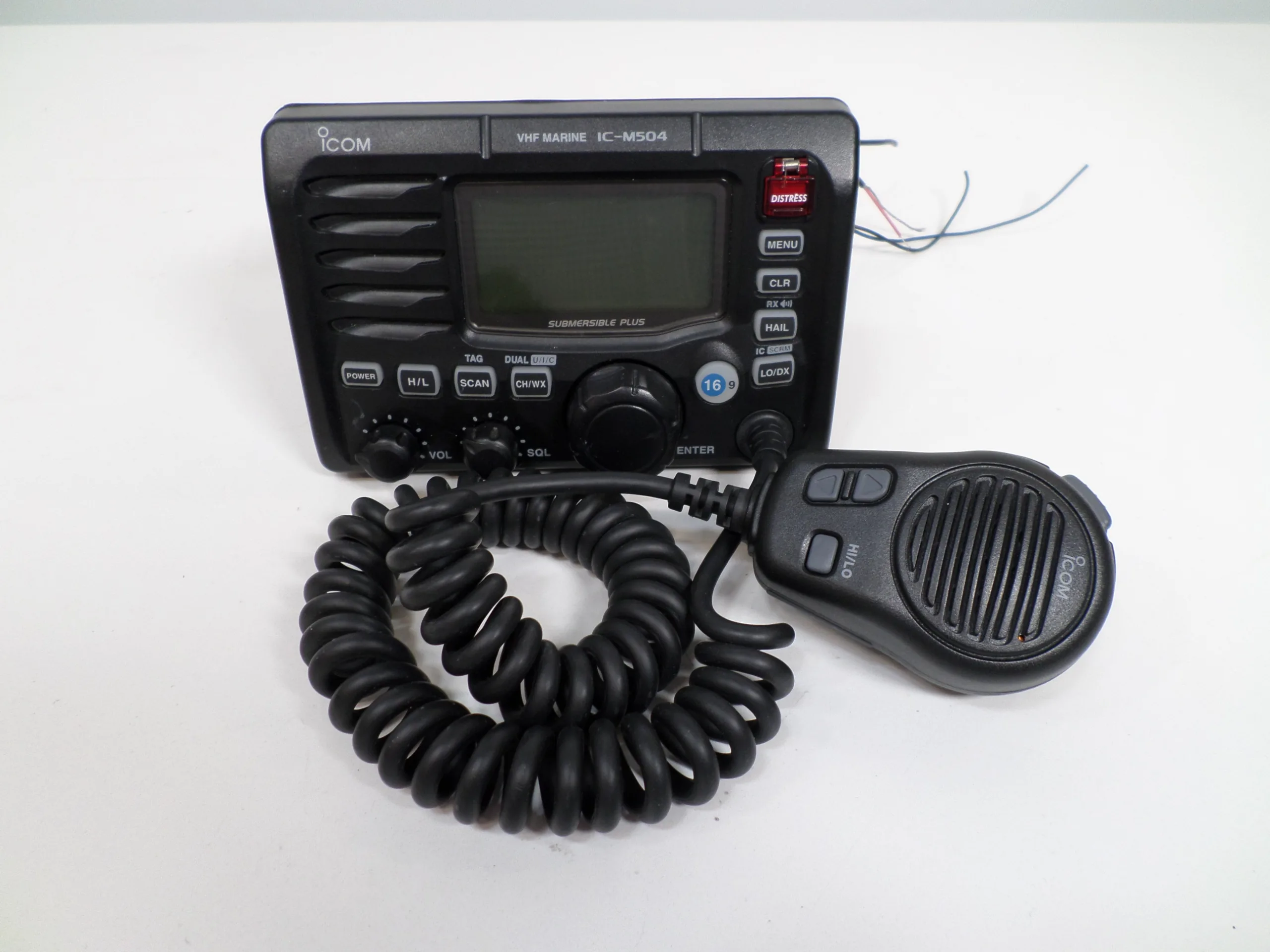 ICOM IC-M504 Marine DSC VHF Transceiver with Attached Mic - Good ...
